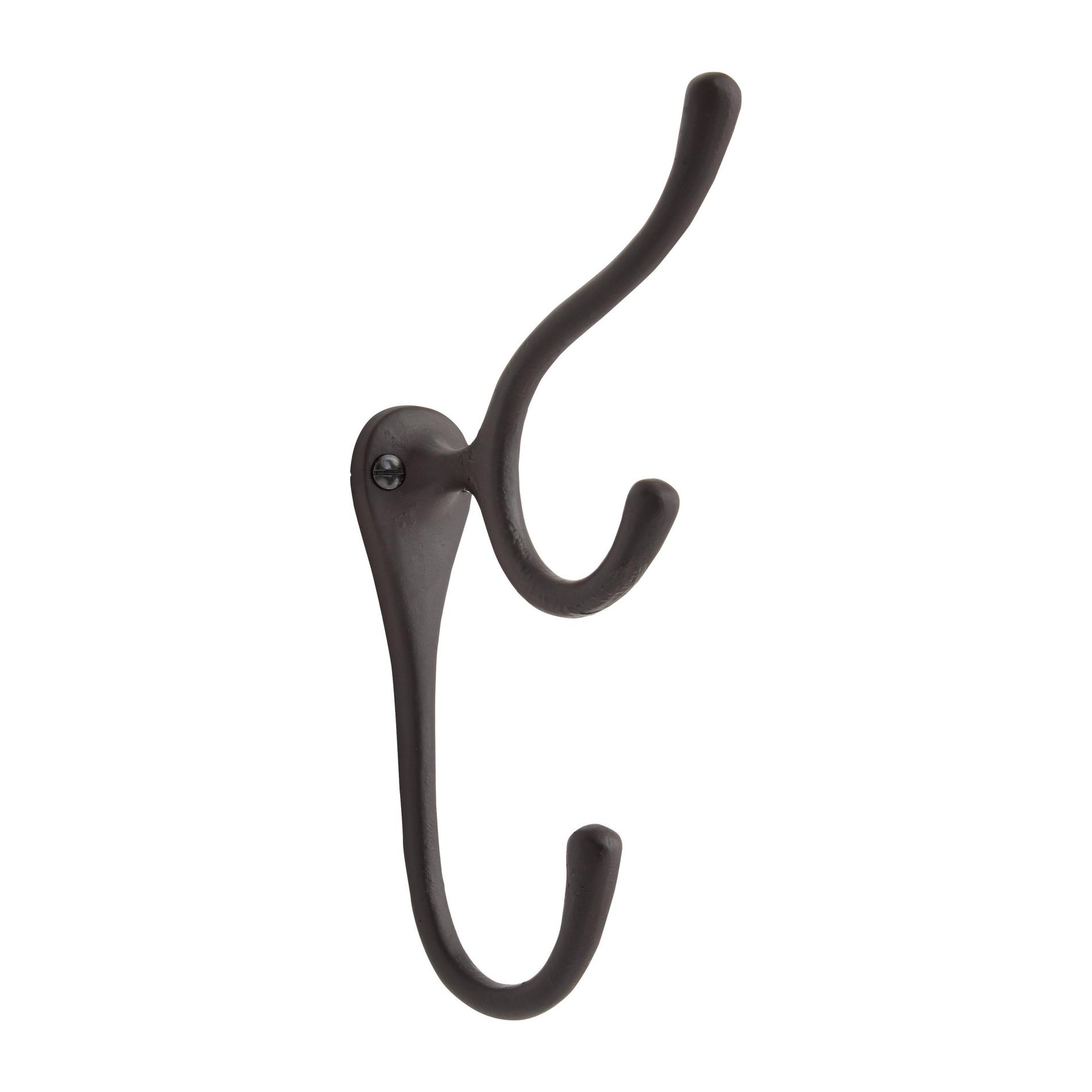 Solid Bronze Triple Coat Hook - Bronze Patina | Signature Hardware
