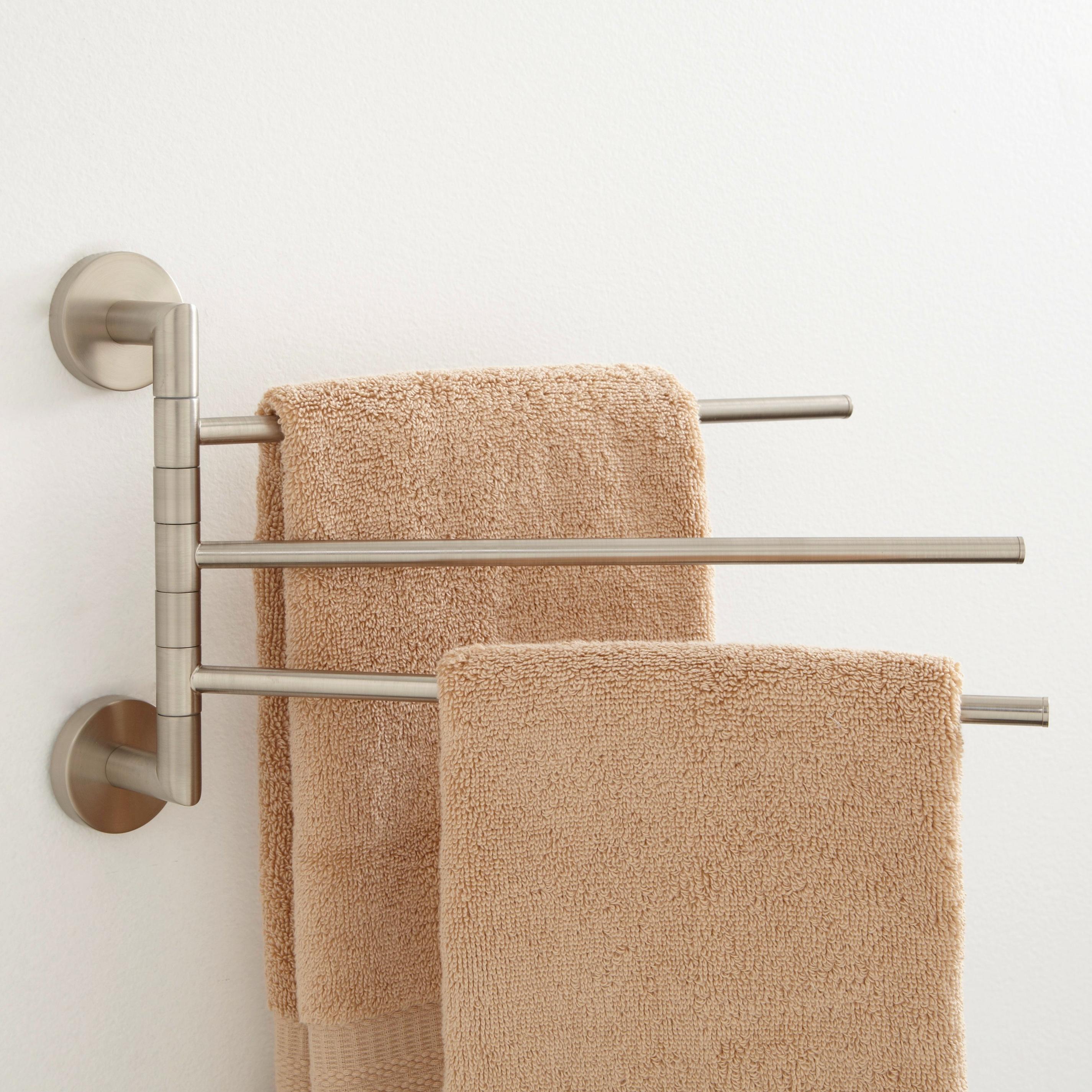 Colvin Triple Swing Arm Towel Bar | Signature Hardware