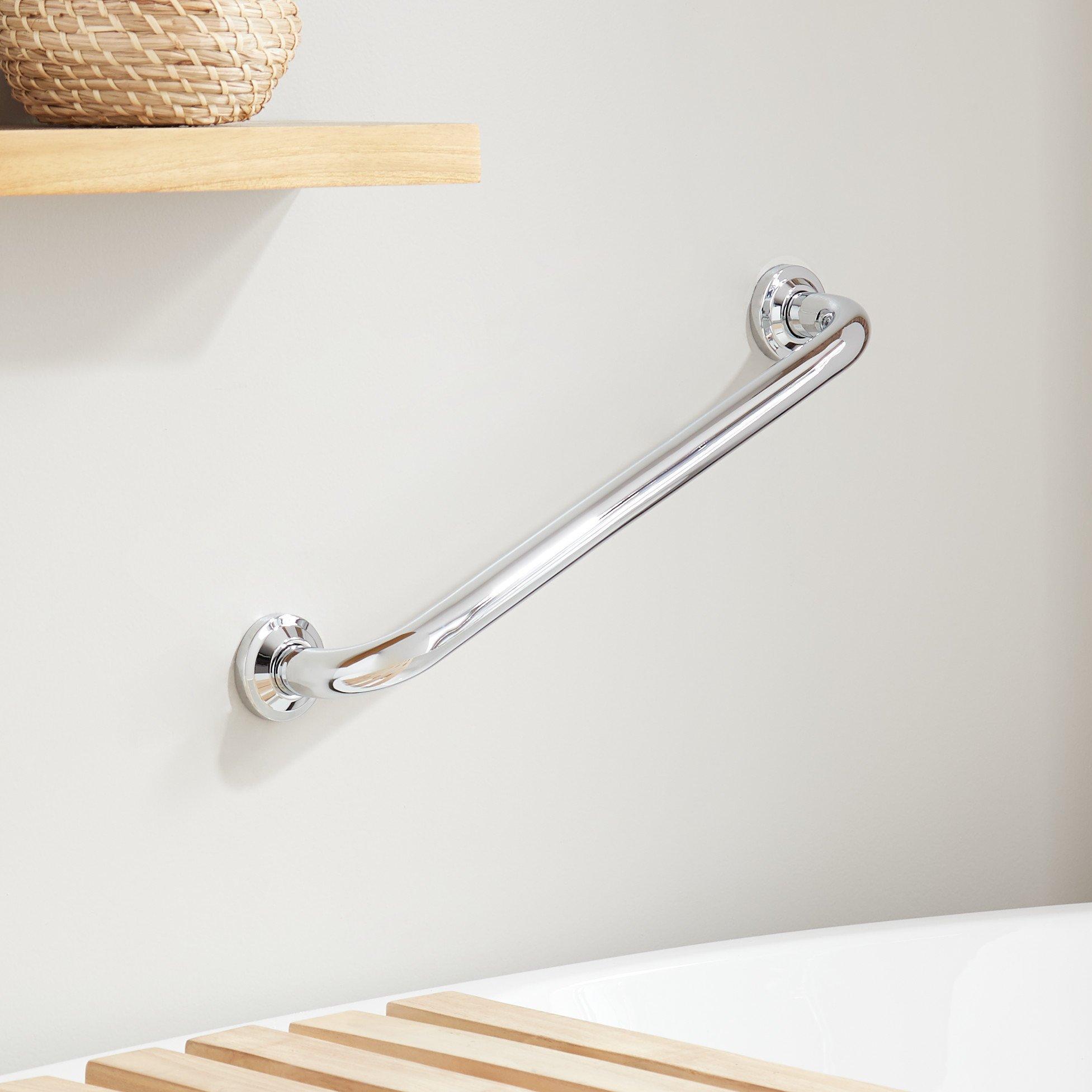 Lenoir Standard Grab Bar - Chrome | Signature Hardware