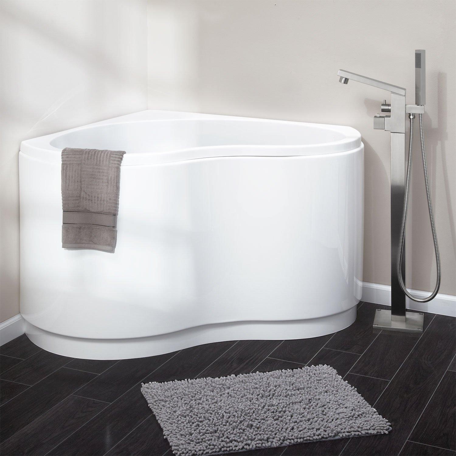49" Kenora Acrylic Corner Tub | Signature Hardware