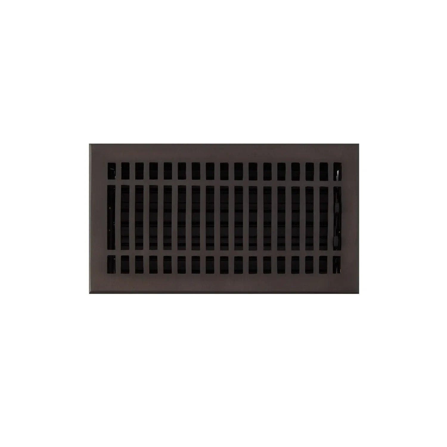 Contemporary Brass Wall Register - Bronze 6" x 14" (7-1/4" x 16 ...