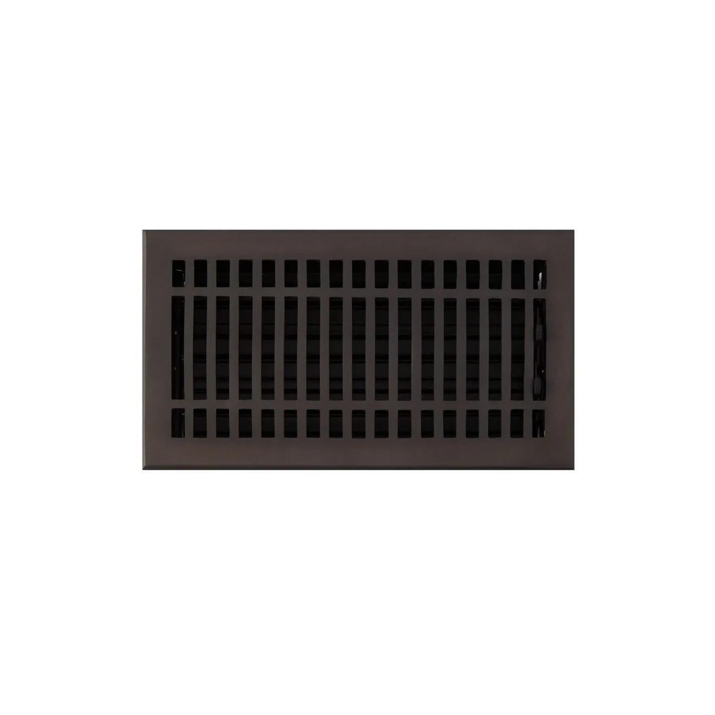 Contemporary Brass Wall Register - Bronze 6" x 14" (7-1/4" x 16 ...