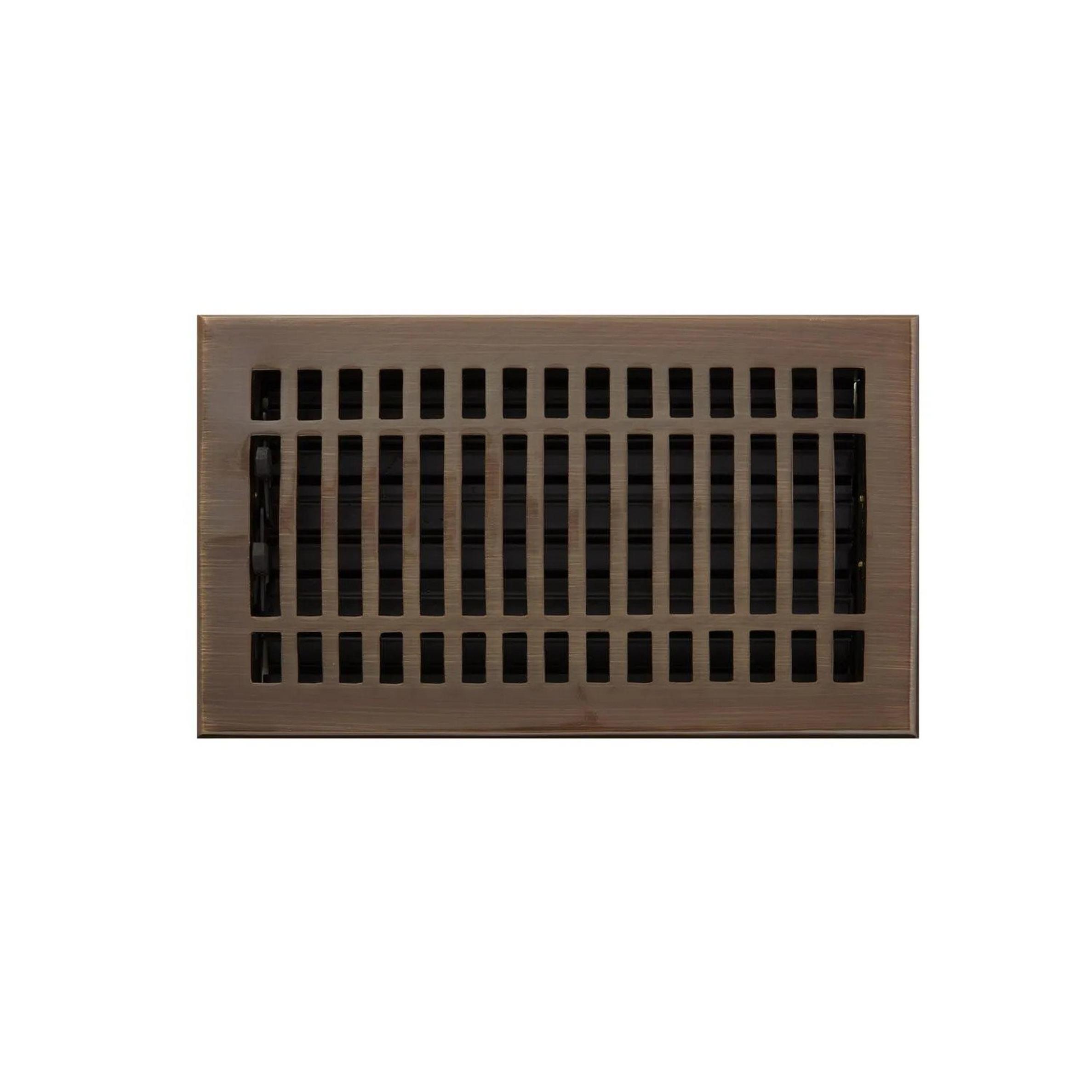 Contemporary Brass Wall Register - Bronze 6" x 14" (7-1/4" x 16 ...