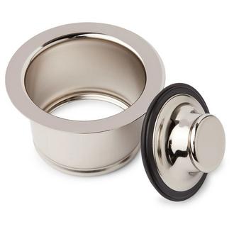 Deep Garbage Disposer Flange & Stopper - Polished Brass | Signature ...