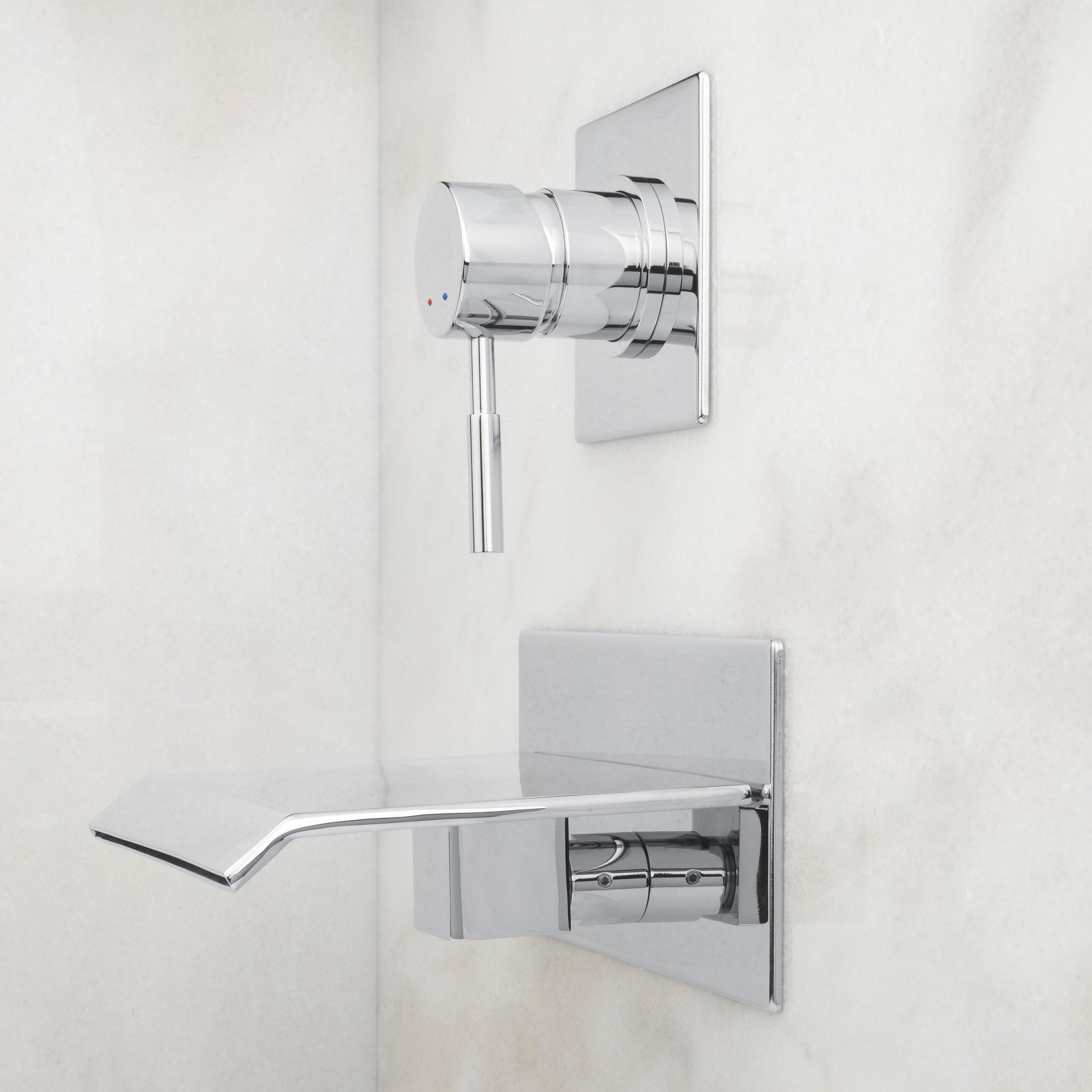 Lavelle Wall-Mount Waterfall Tub Faucet | Signature Hardware