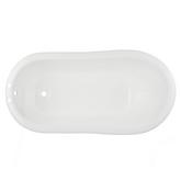 68" Ryan Cast Iron Slipper Pedestal Tub - Overflow - 7" Rim Holes ...