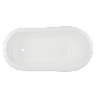 68" Ryan Cast Iron Slipper Pedestal Tub - Overflow - 7" Rim Holes ...