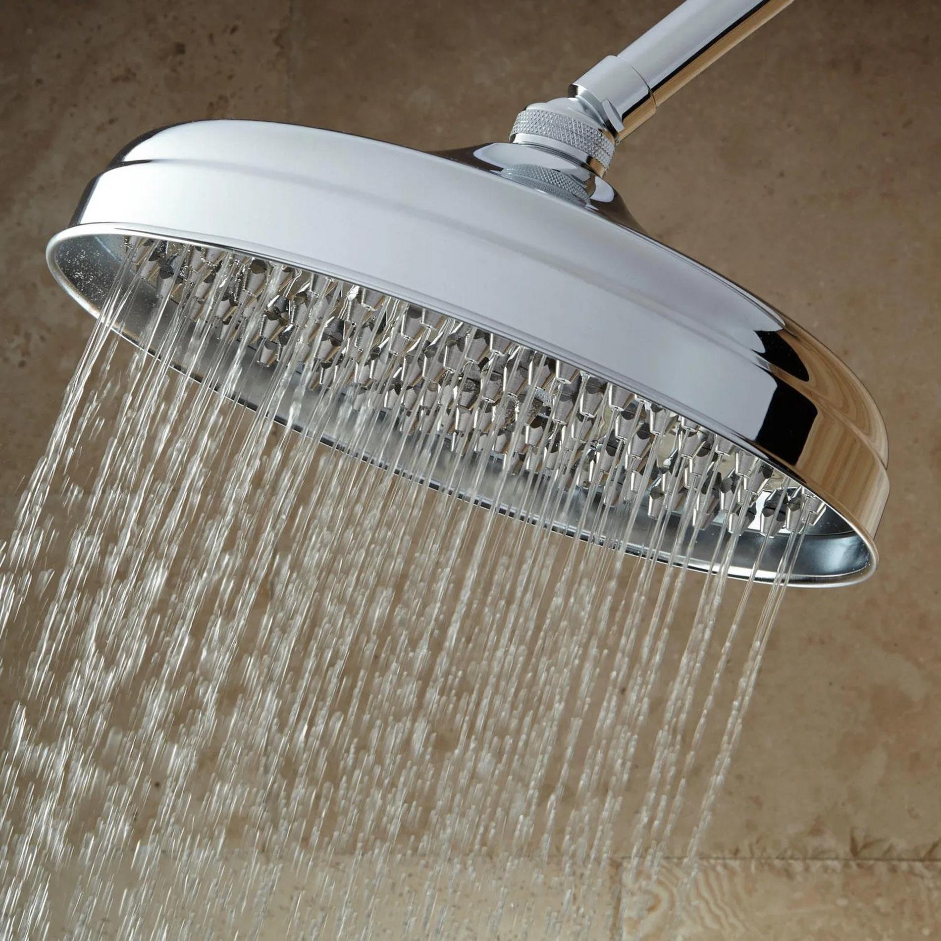 Lambert Rainfall Nozzle Shower Head With Standard Arm | Signature Hardware