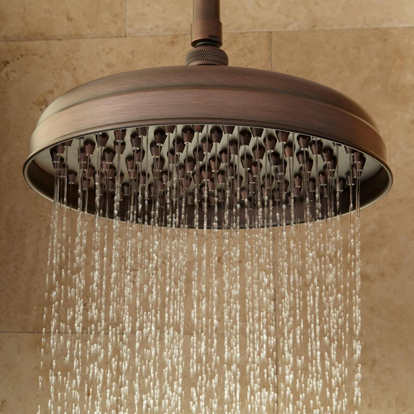 Lambert Rainfall Nozzle Shower Head With Standard Arm | Signature Hardware