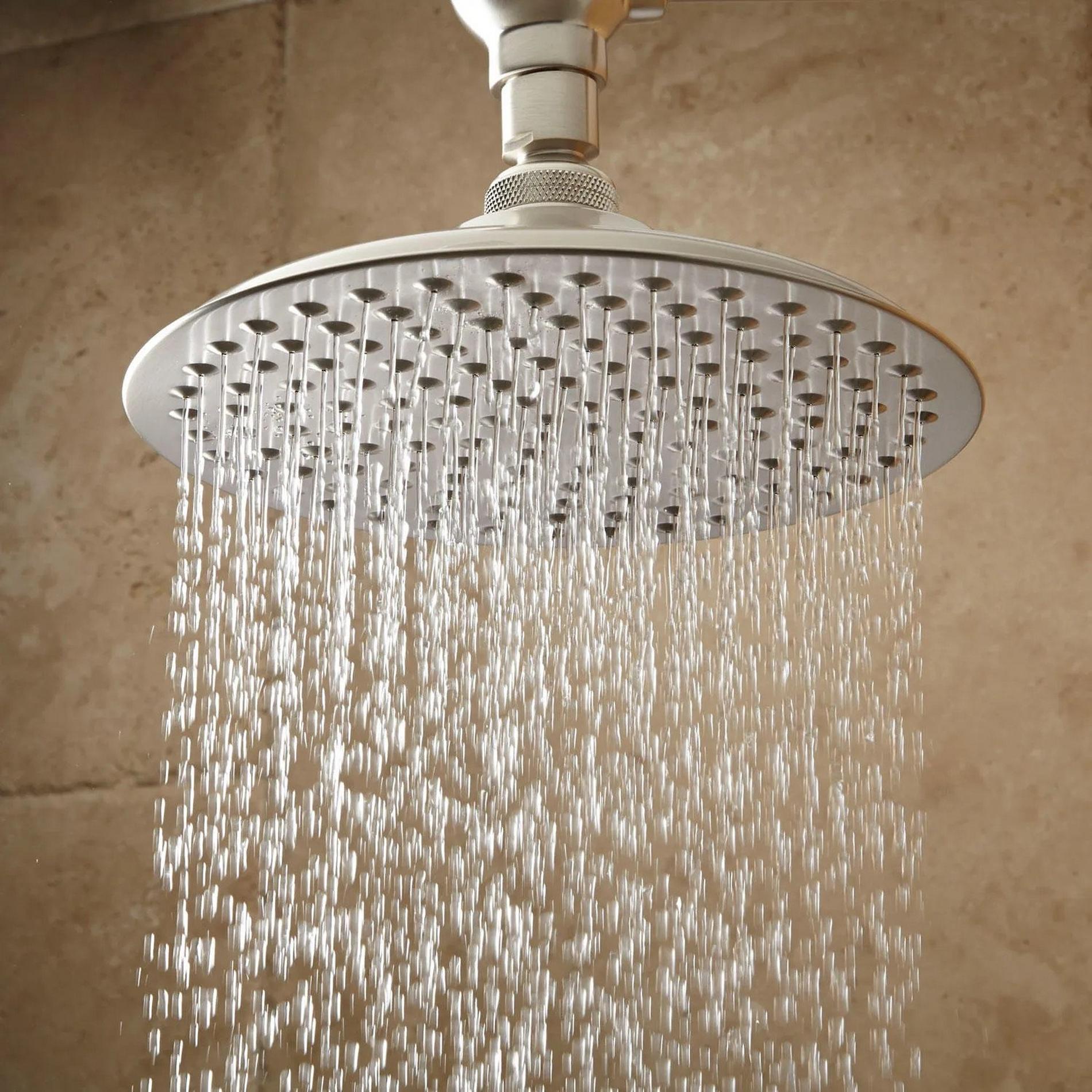 Bostonian Rainfall Shower Head With S-Type Arm | Signature Hardware