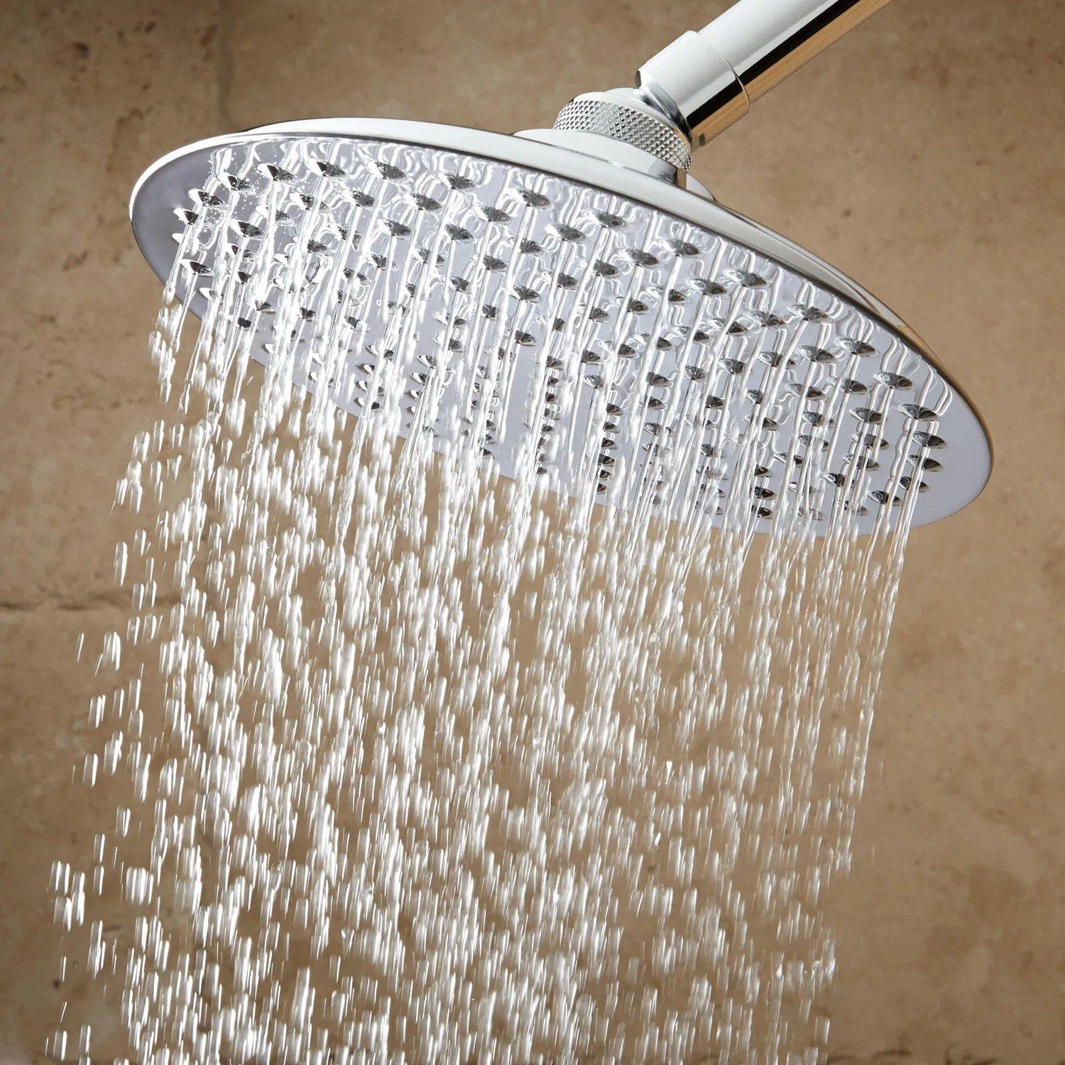 10" Bostonian Shower Head - 10" Standard Arm - Brushed Nickel ...