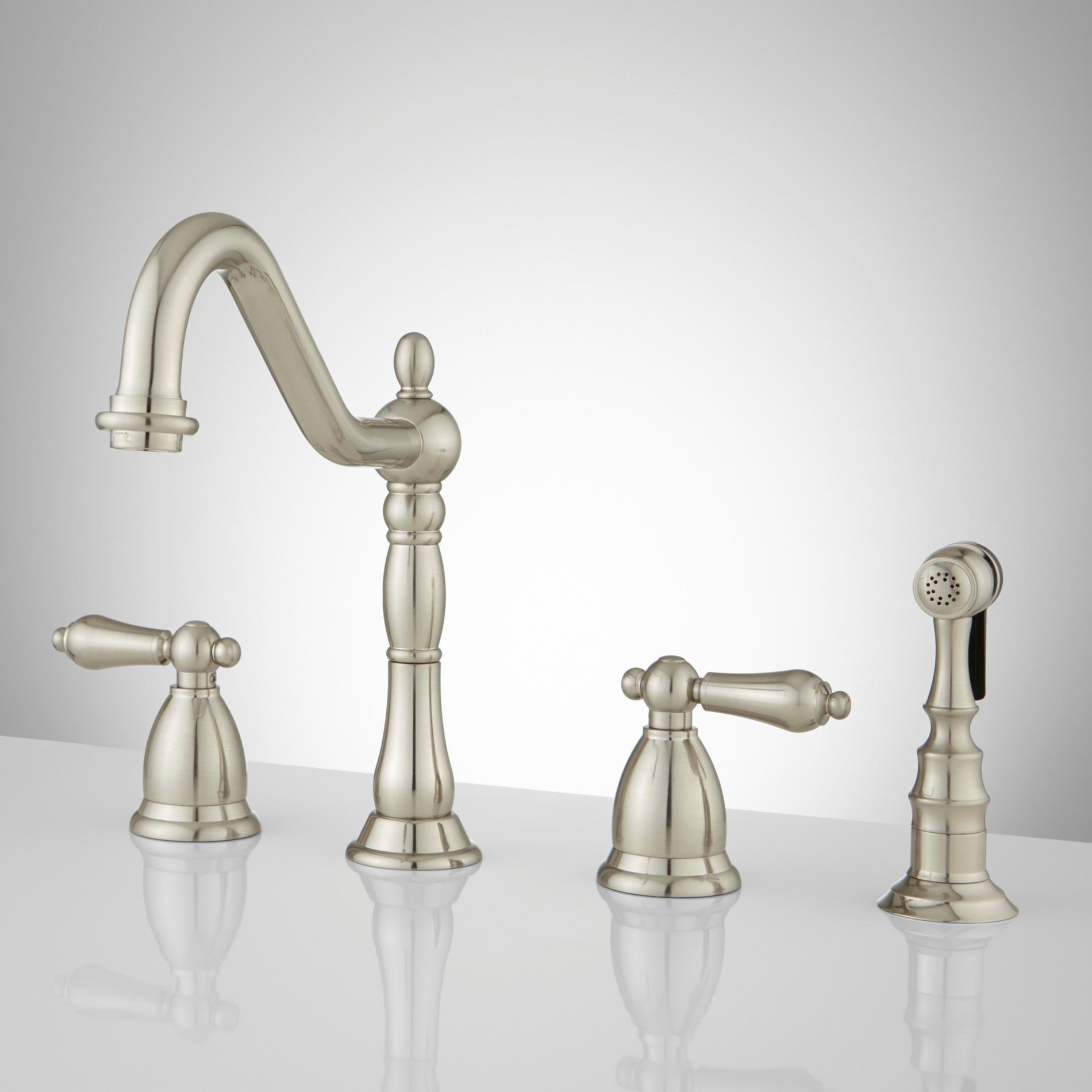 Helena Widespread Kitchen Faucet with Side Spray | Signature Hardware