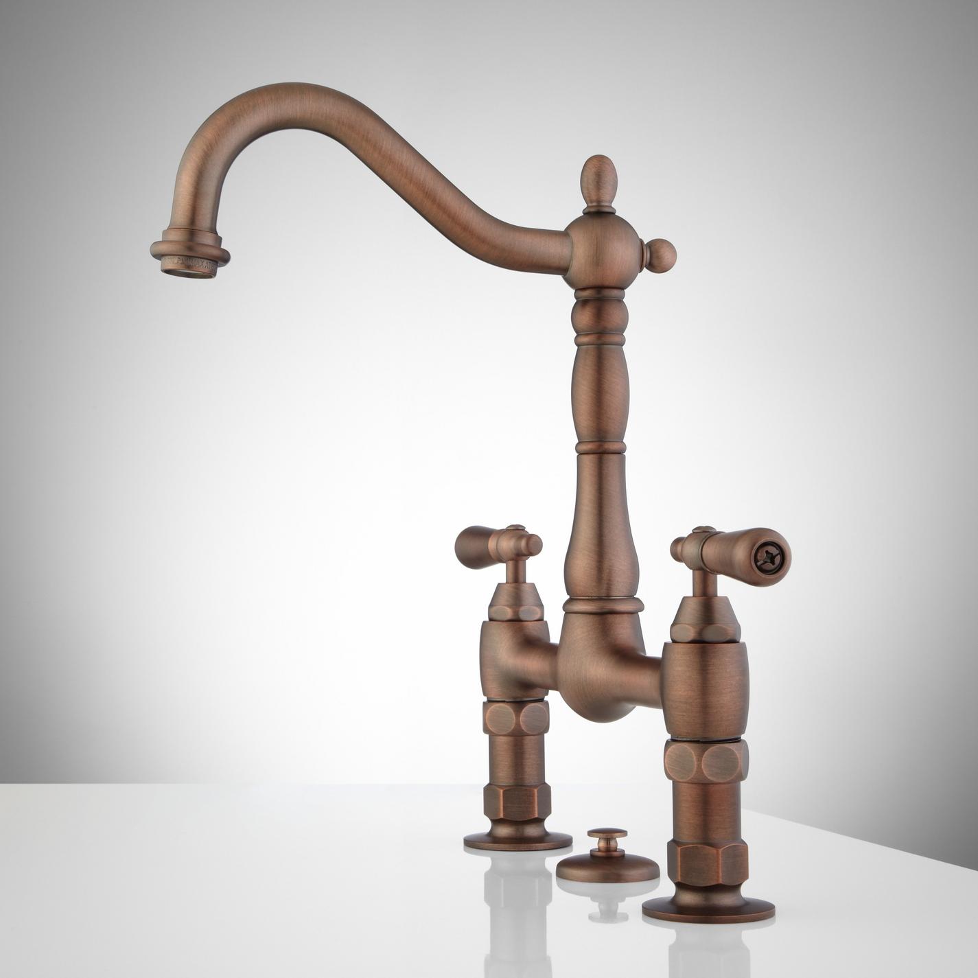 Bridge Bathroom Faucet - Lever Handles | Signature Hardware