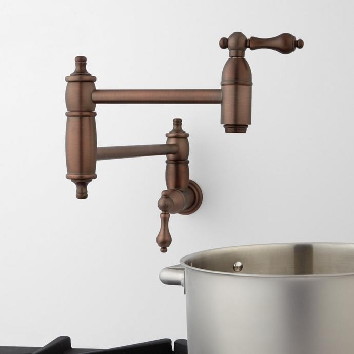 Wall Mount Kitchen Pot Filler Faucets | Signature Hardware