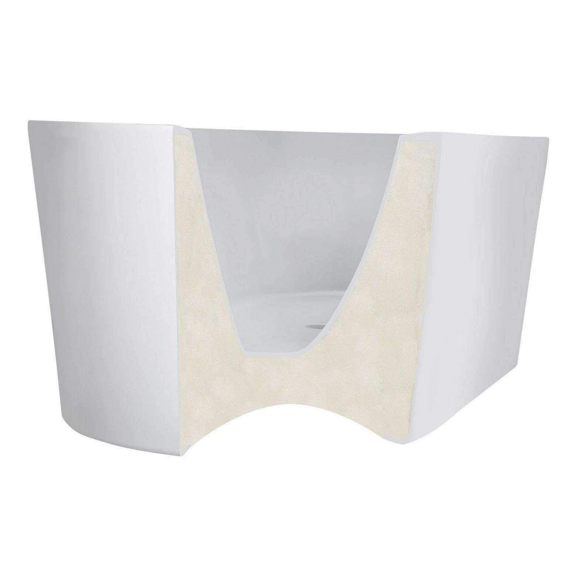 72" Sheba Acrylic Double-Slipper Tub | Signature Hardware