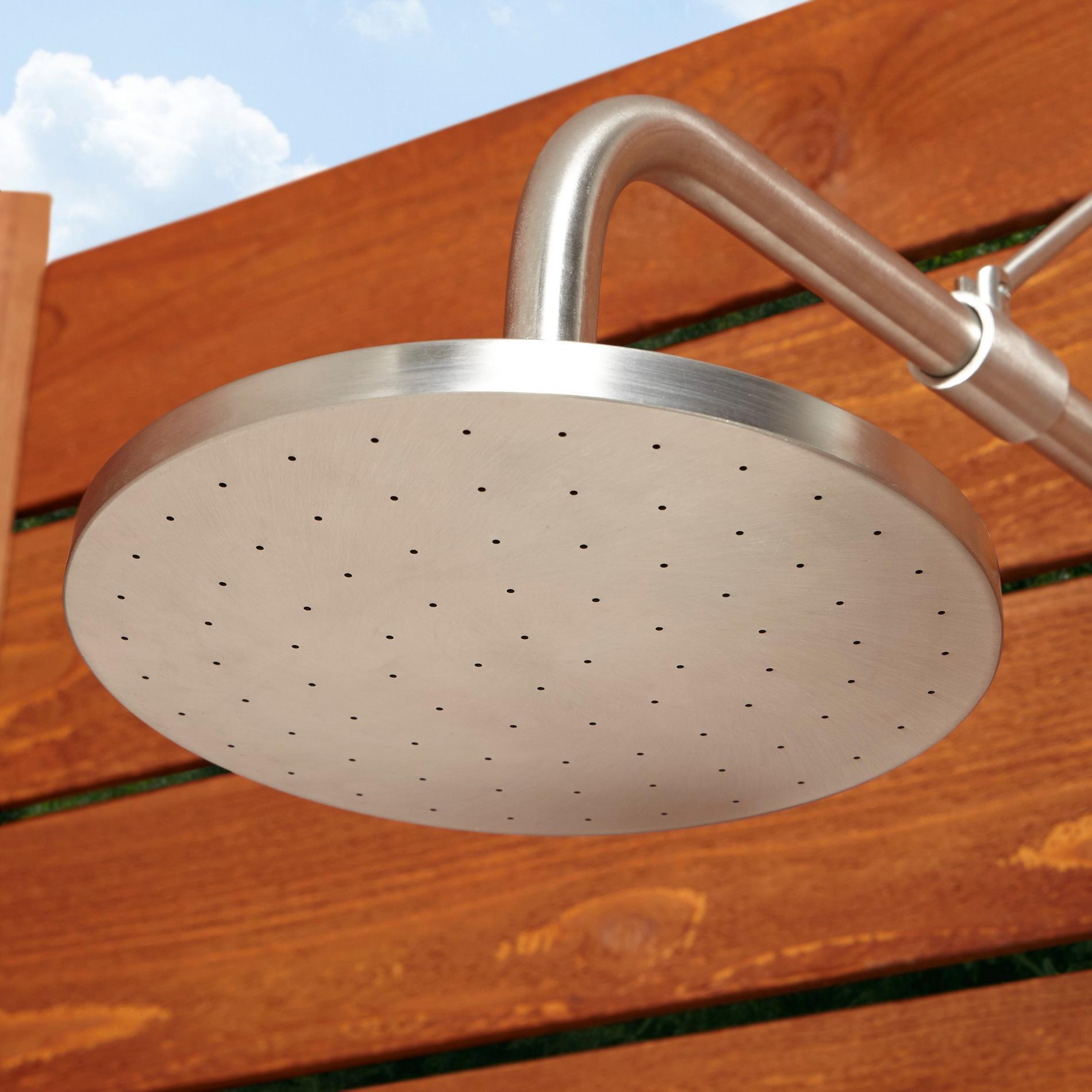 Stainless Steel Pull Chain Wall-Mount Outdoor Shower | Signature Hardware
