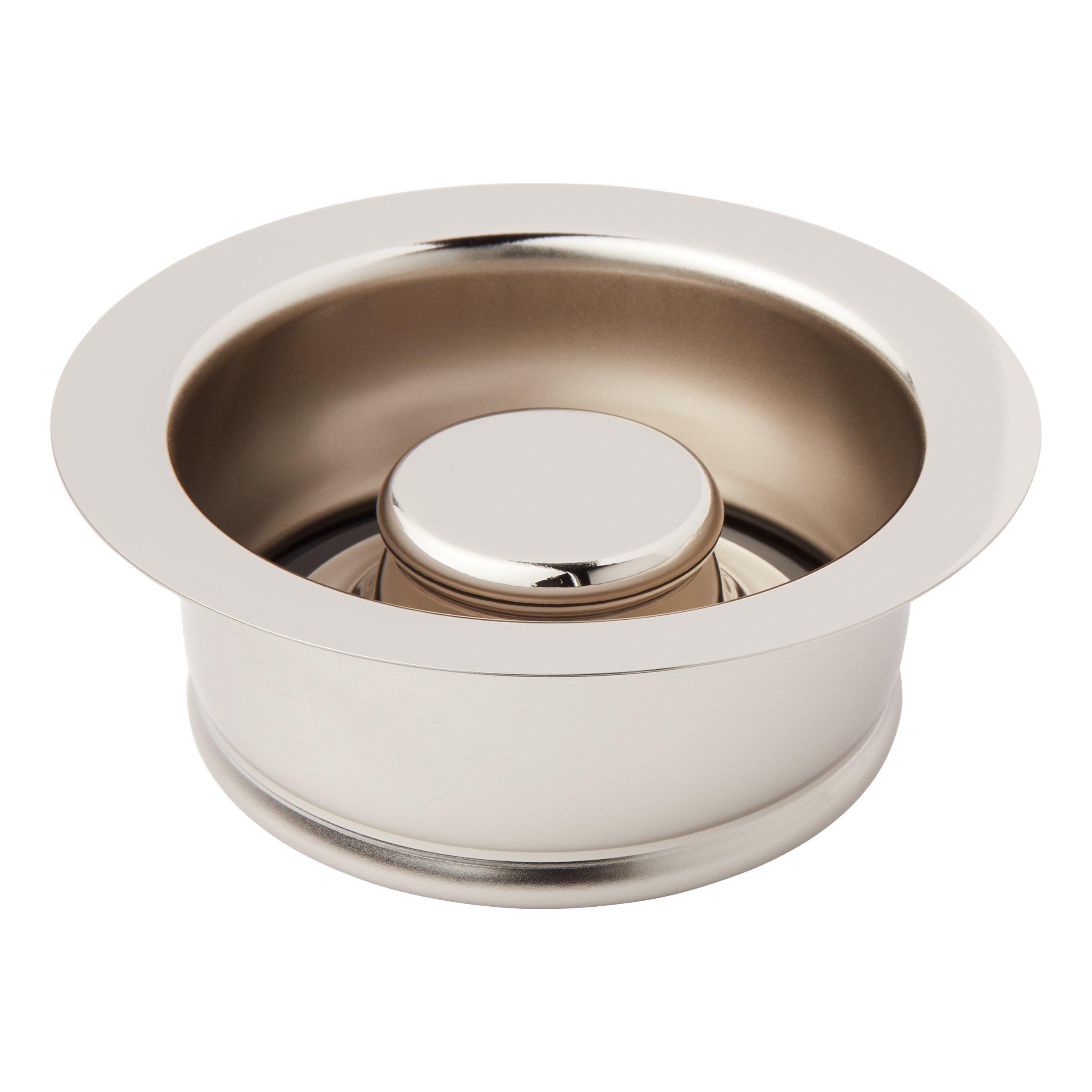 Standard Garbage Disposer Flange & Stopper - Polished Nickel ...