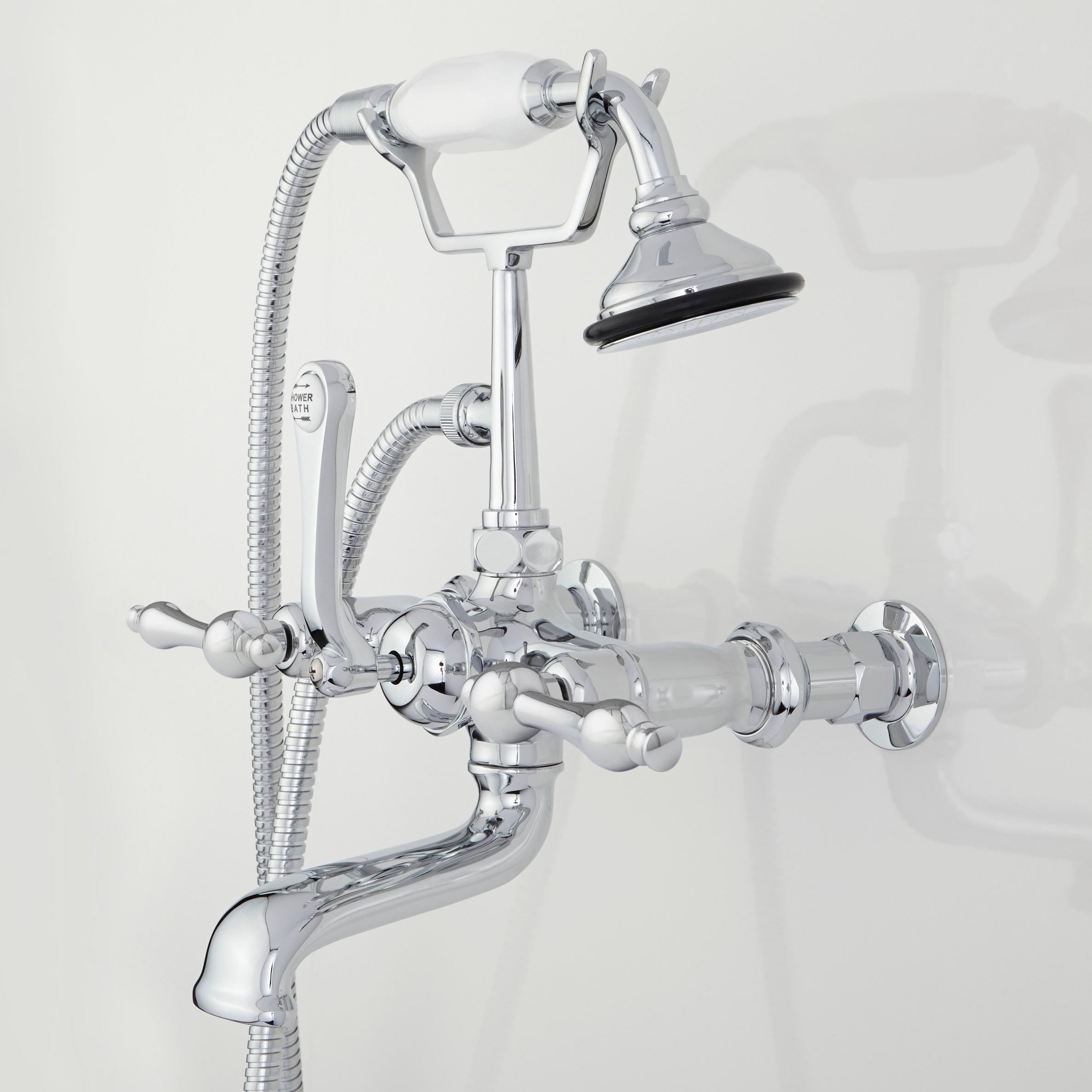 Wall-Mount Telephone Faucet & Hand Shower - Lever Handles | Signature ...