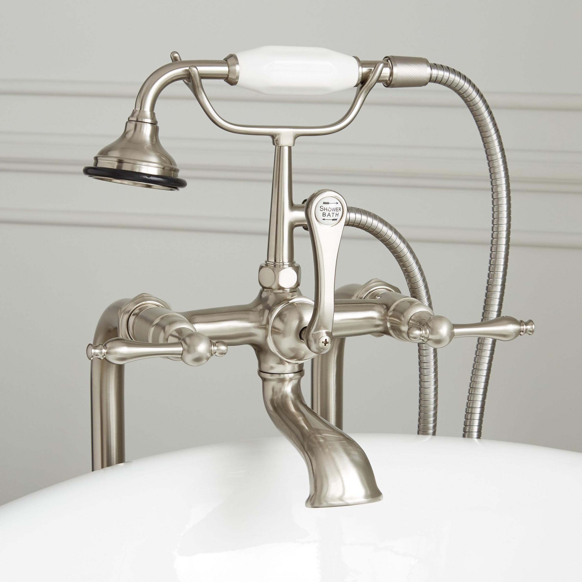 Freestanding Telephone Tub Faucet, Supplies & Valves - Lever Handles ...