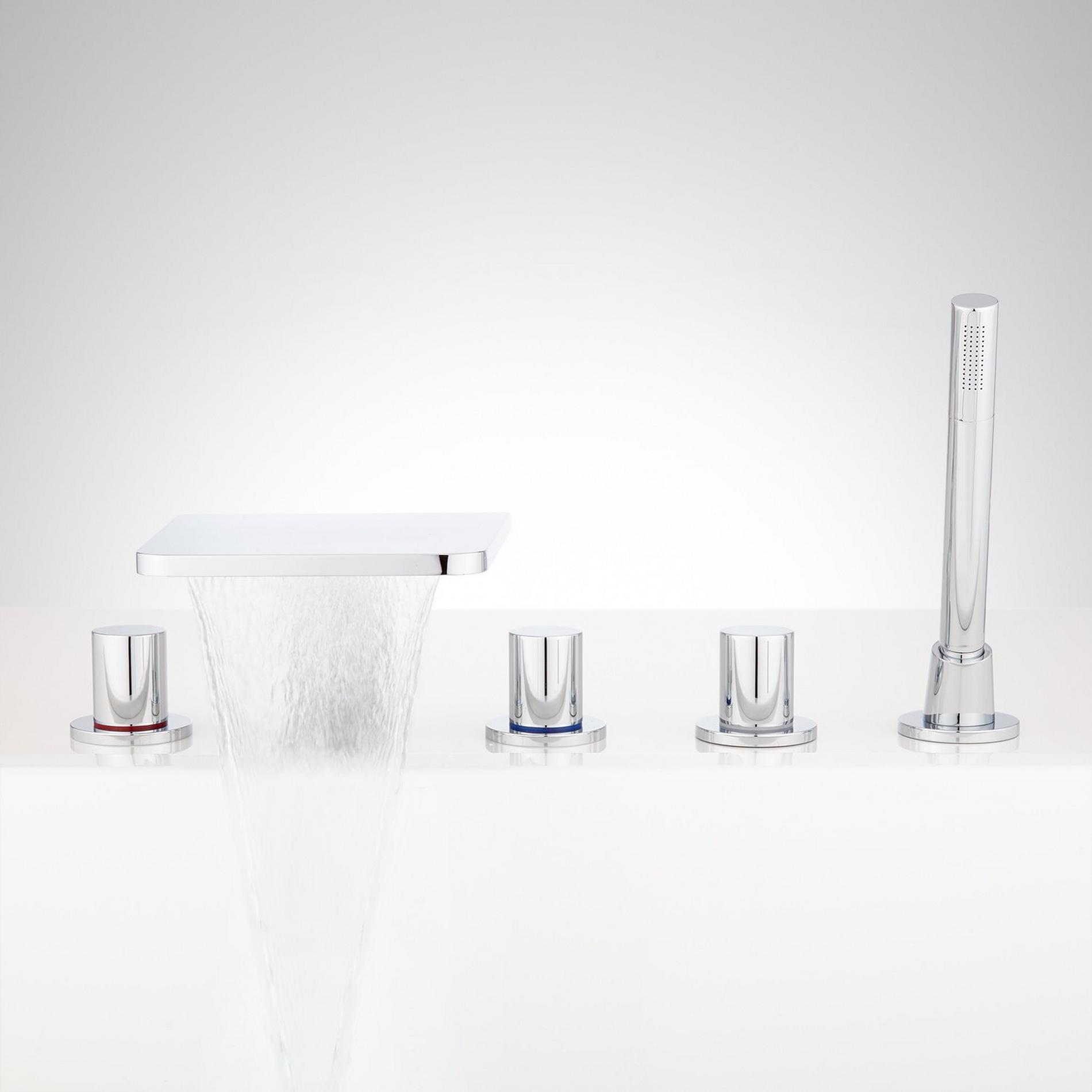 Knox Roman Waterfall Tub Faucet and Hand Shower | Signature Hardware