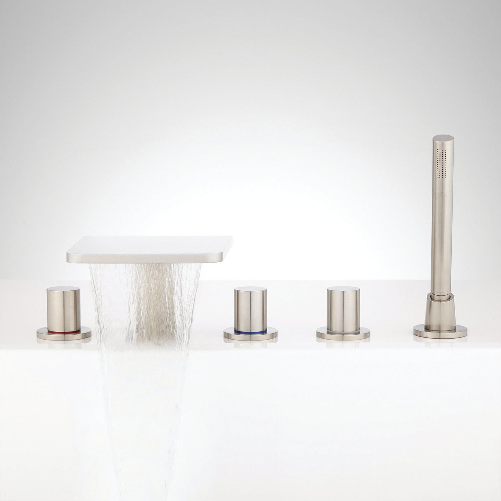 Knox Roman Waterfall Tub Faucet and Hand Shower | Signature Hardware