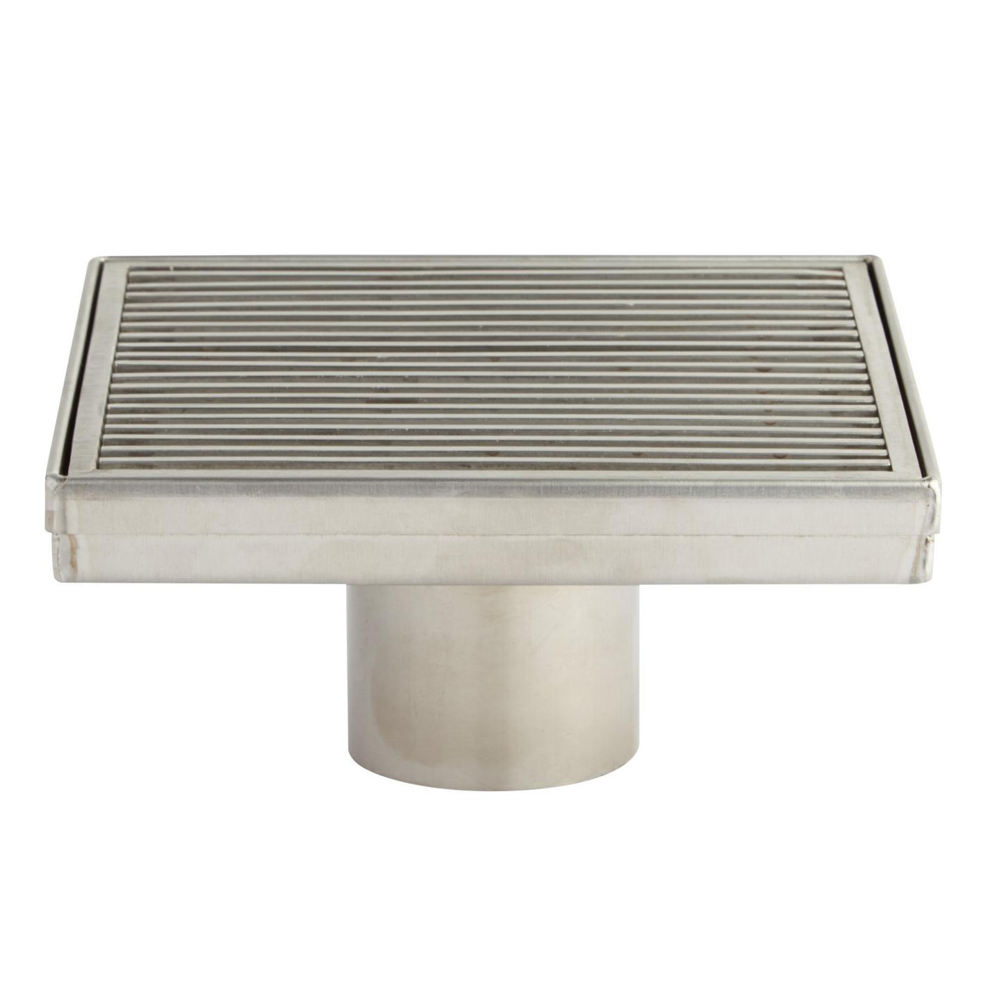Carmen Square Shower Drain with Drain Flange | Signature Hardware