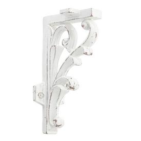 Miette Cast Iron Shelf Bracket - Distressed White | Signature Hardware