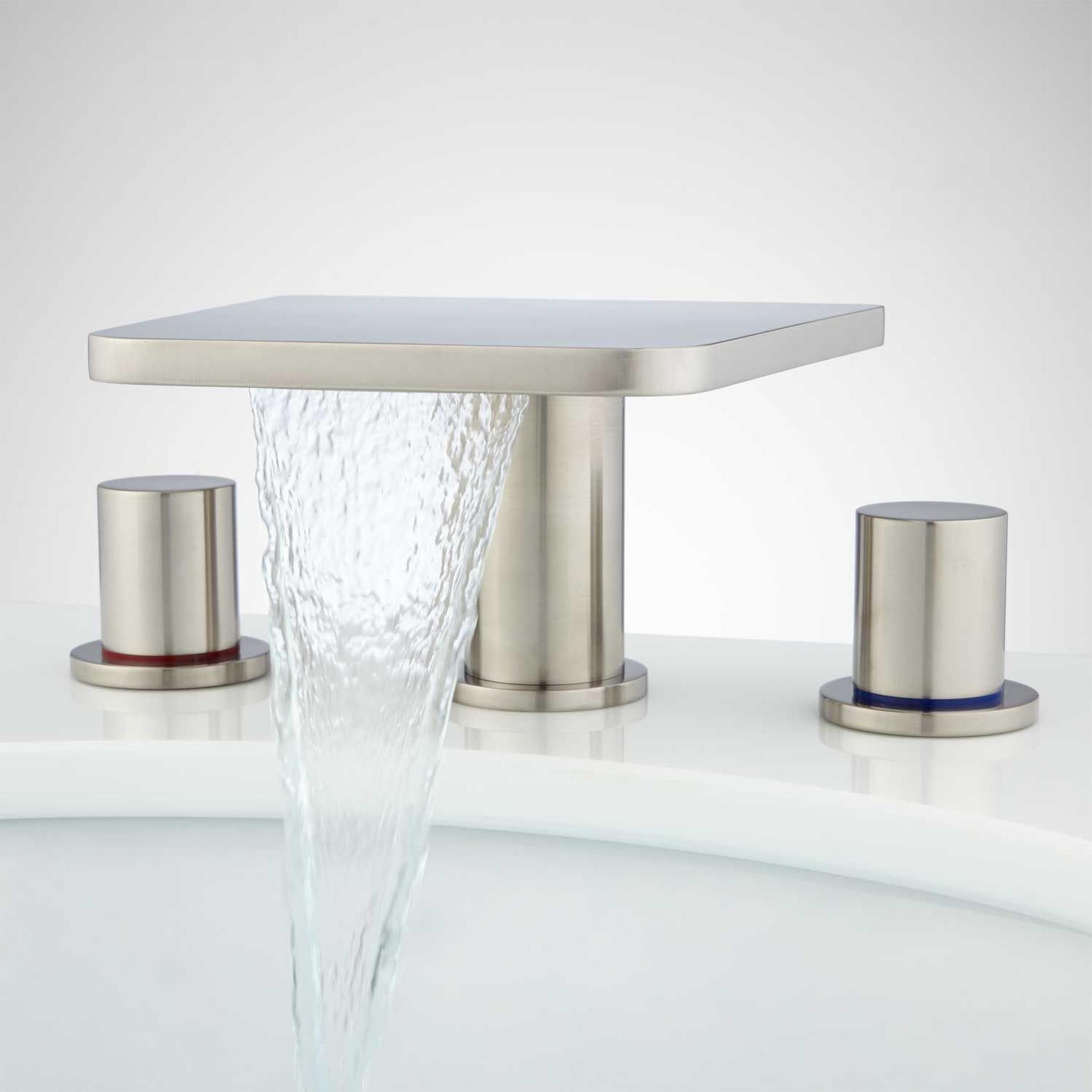 Knox Widespread Waterfall Faucet with Pop-Up Drain | Signature Hardware