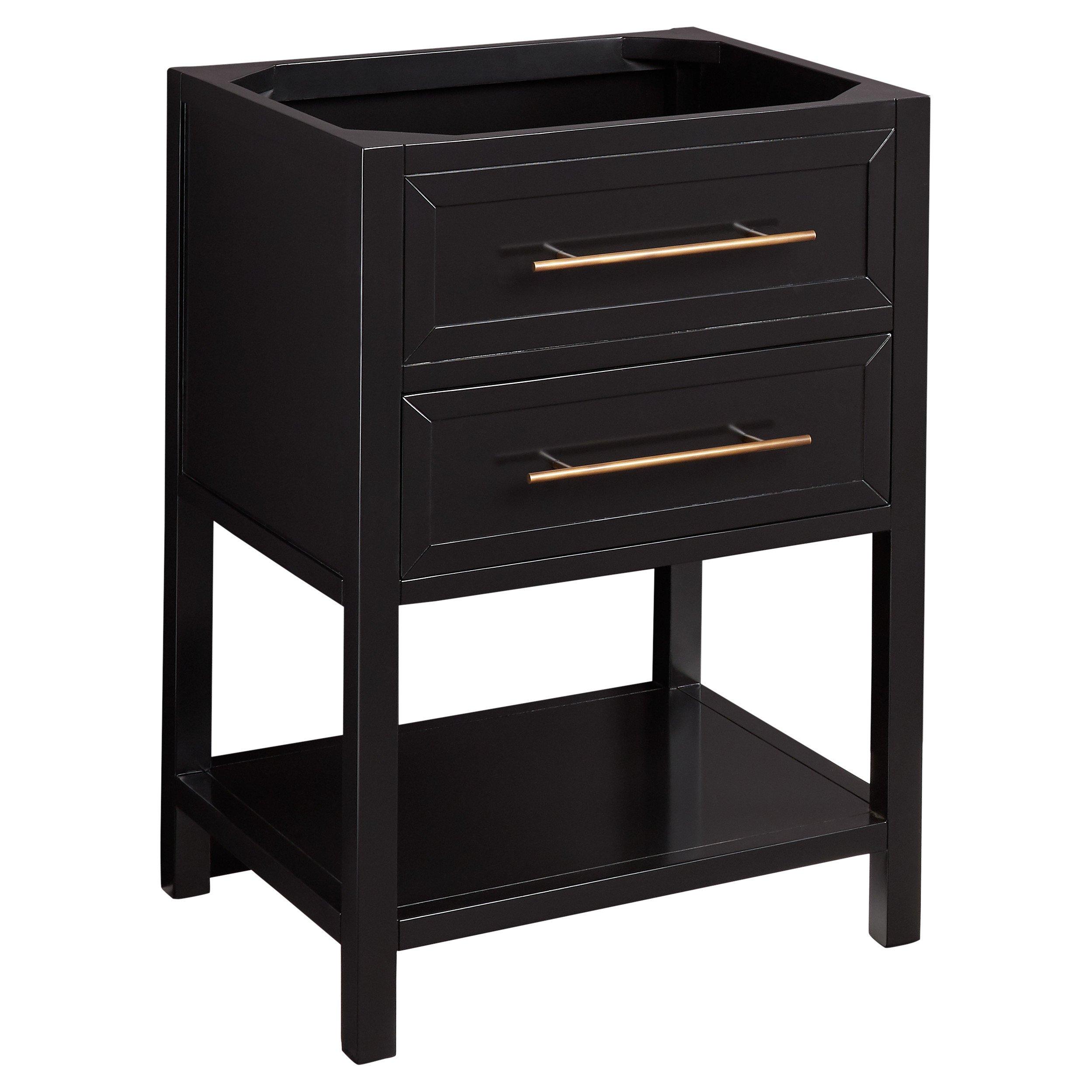 24" Robertson Console Vanity - Black - Vanity Cabinet Only | Signature ...