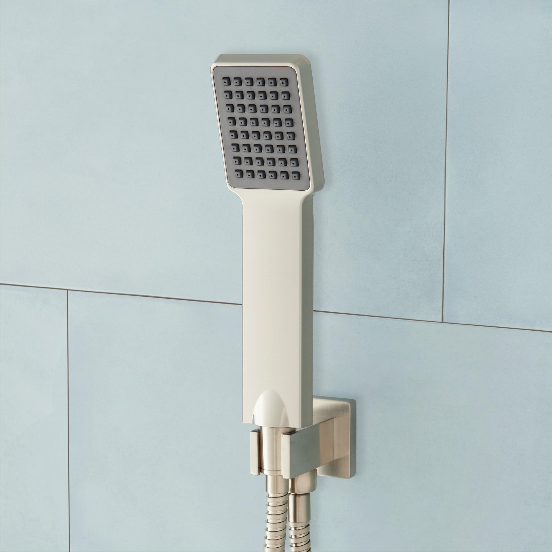 Calhoun Shower System with Rainfall Shower Head and Hand Shower ...