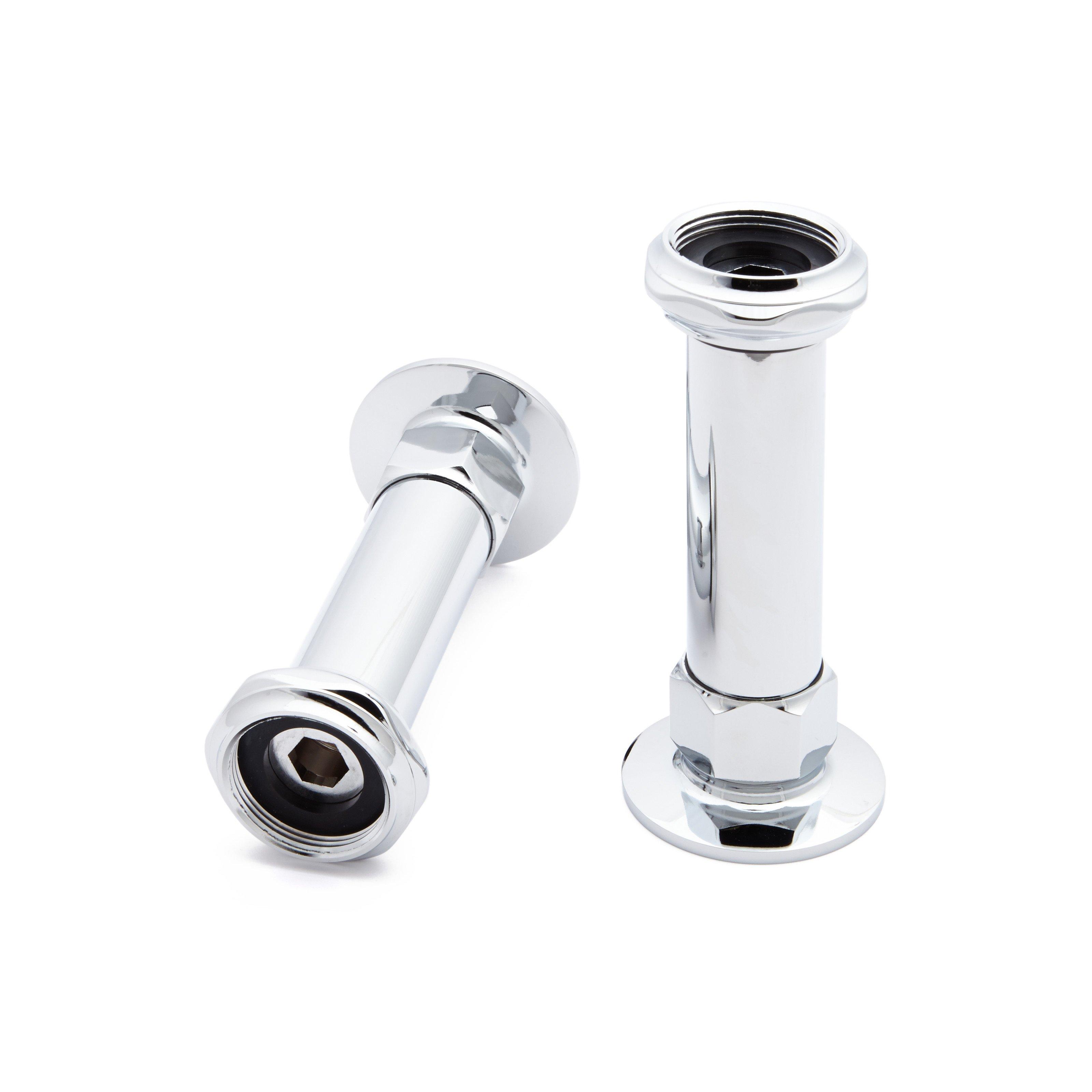 4" Wall-Mount Coupler - Set of 2 - Chrome | Signature Hardware