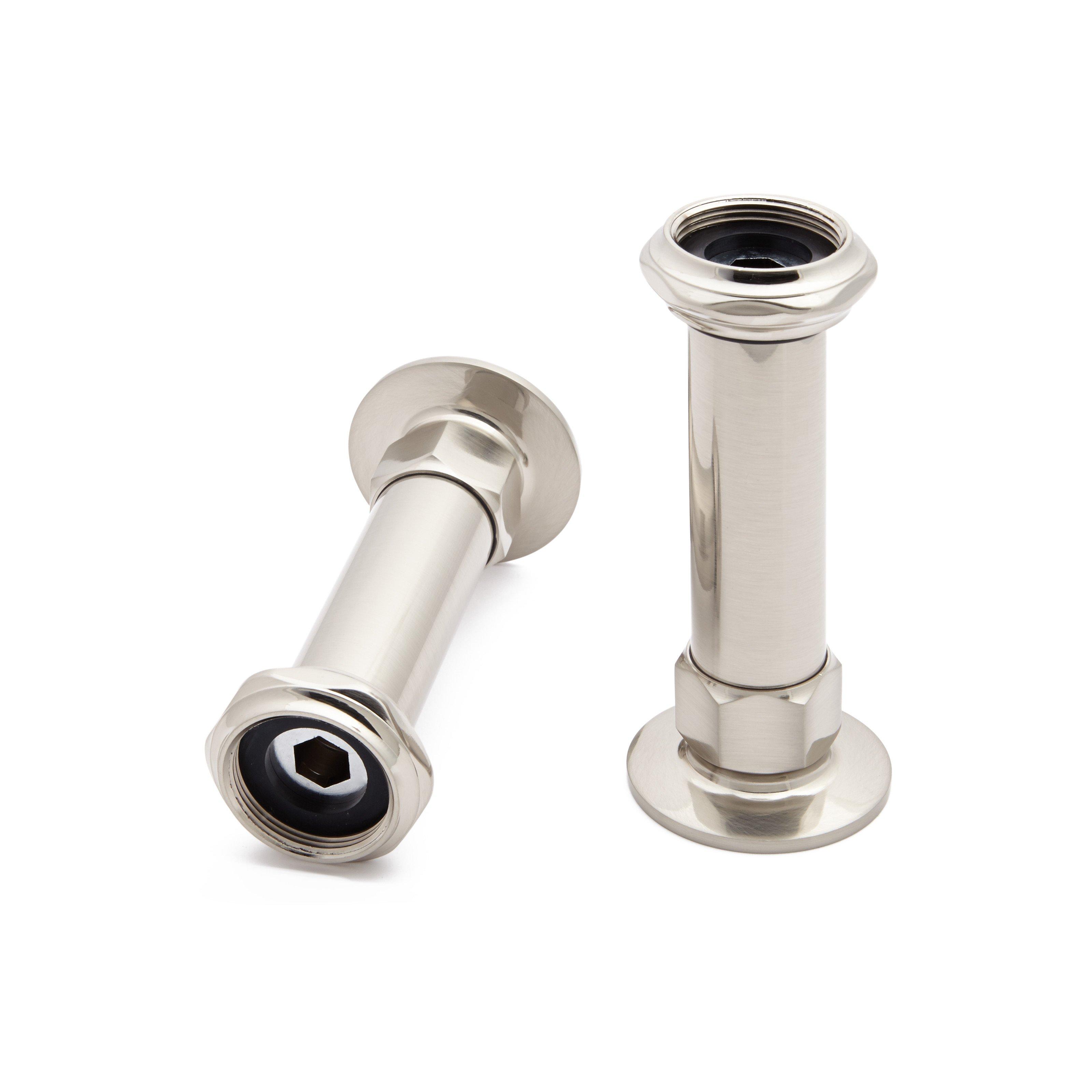 4" Wall-Mount Coupler - Set of 2 - Brushed Nickel | Signature Hardware