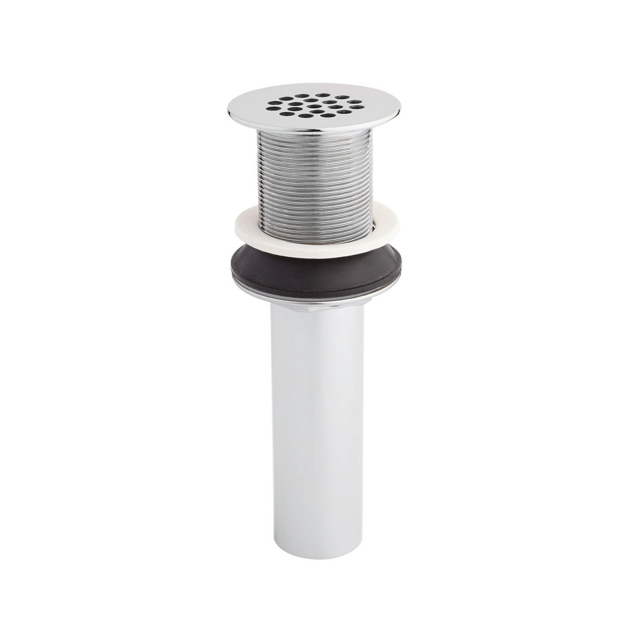 1-1/2" Grid Strainer - No Overflow - Chrome | Signature Hardware