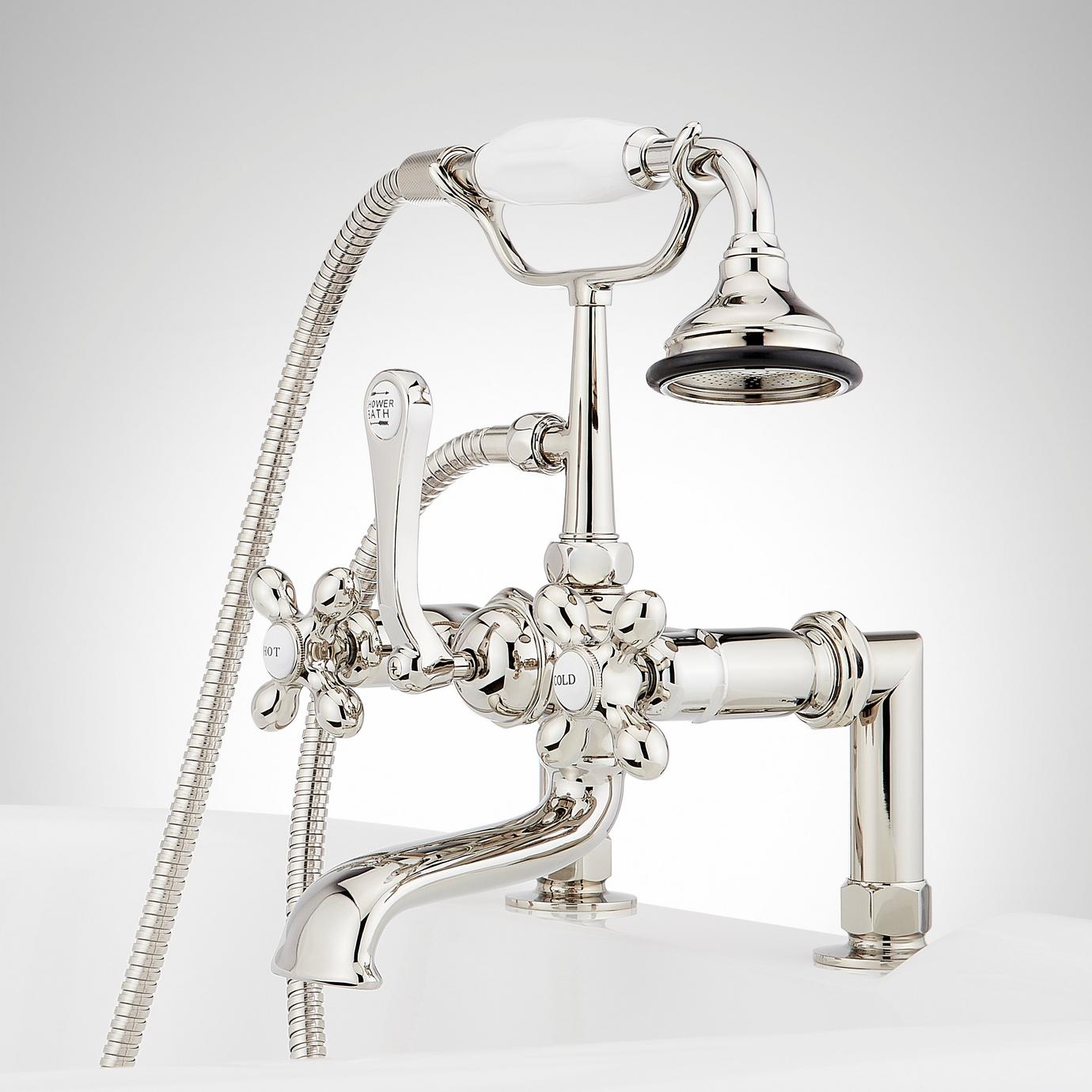 Tub Mounted Faucets, Rim Mounted Tub Faucets | Signature Hardware