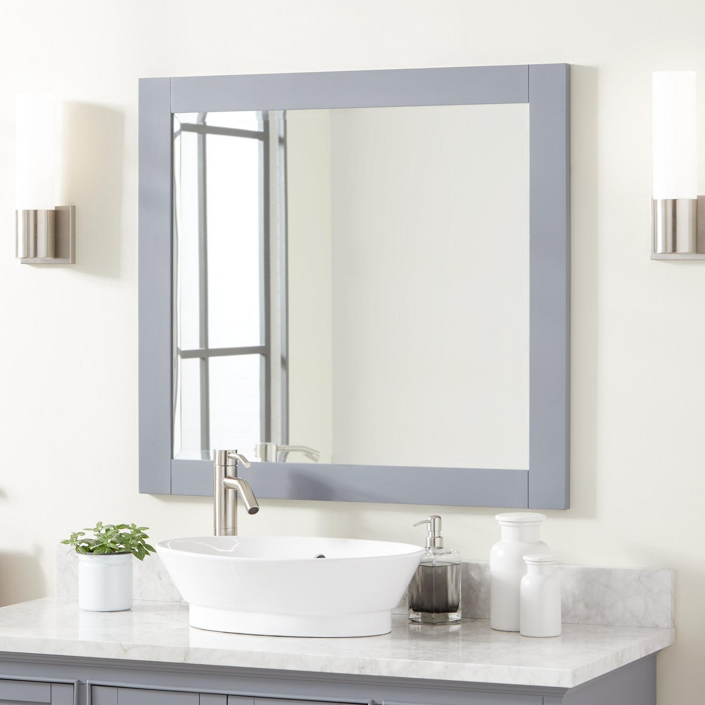 Fallbrook Vanity Mirror - Gray | Signature Hardware