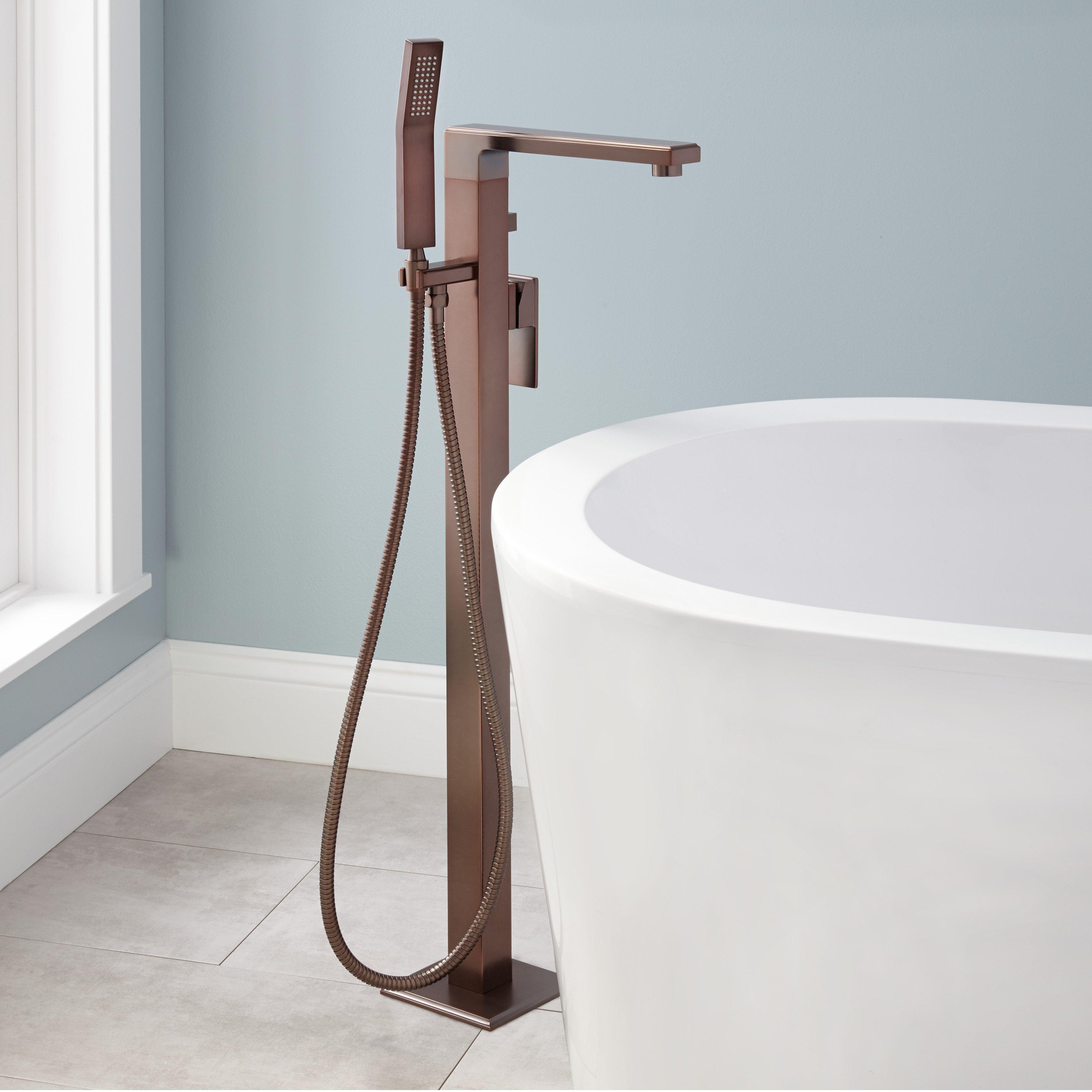 Ryle Freestanding Tub Faucet and Hand Shower - Oil Rubbed Bronze ...