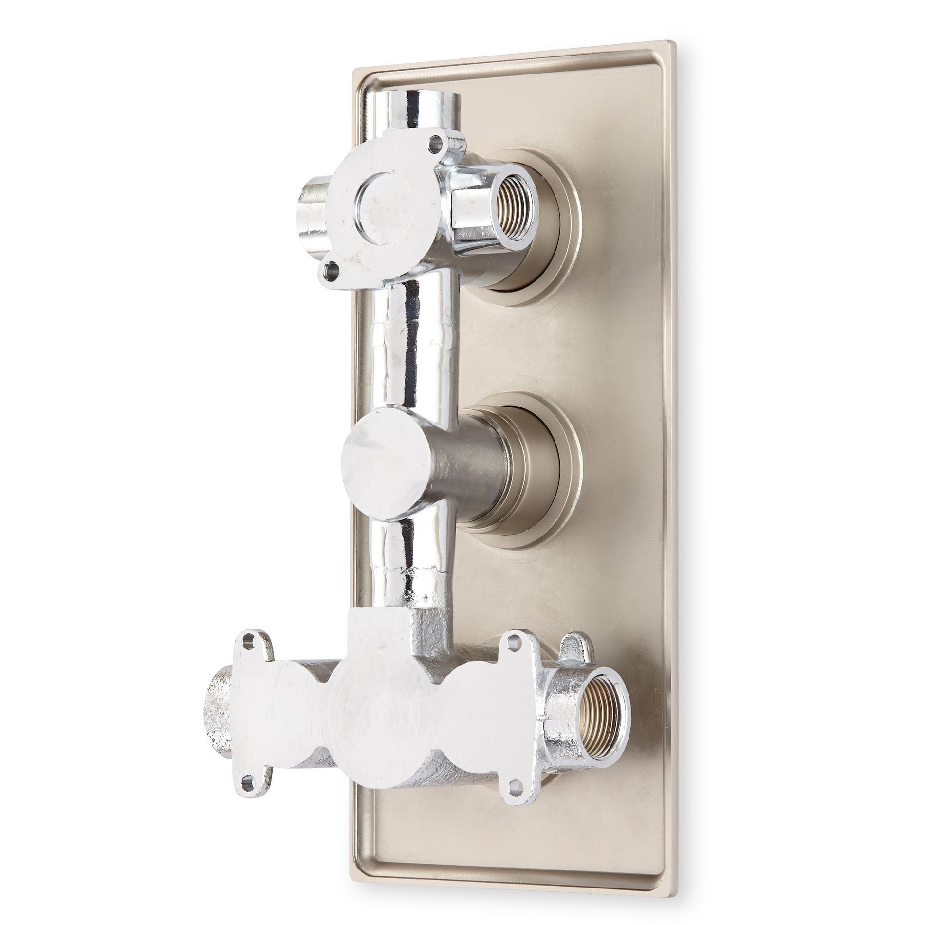 Ryle Thermostatic Shower System with Hand Shower and 3 Body Sprays ...