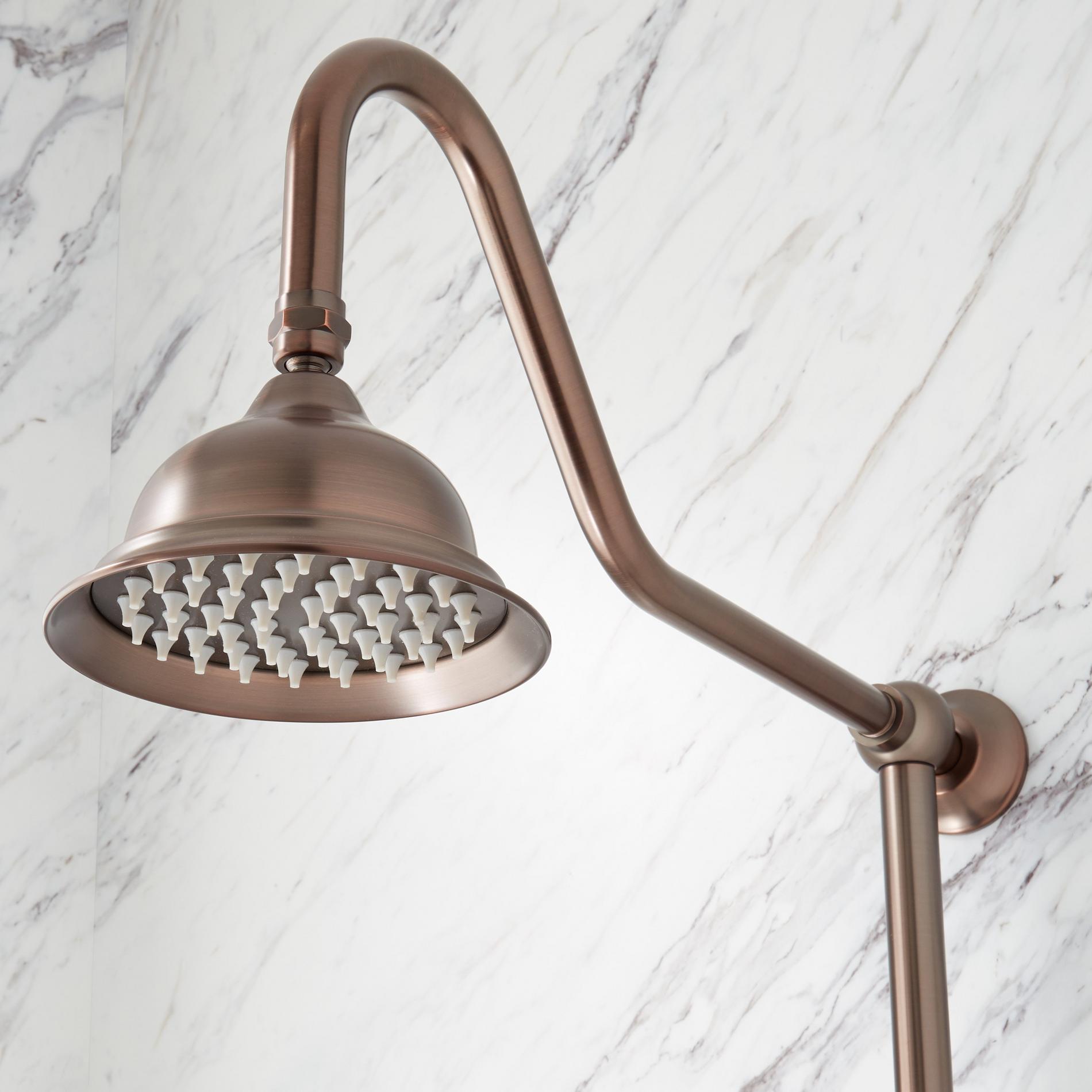 Alliston Exposed Pipe Shower with Hand Shower - Oil Rubbed Bronze ...