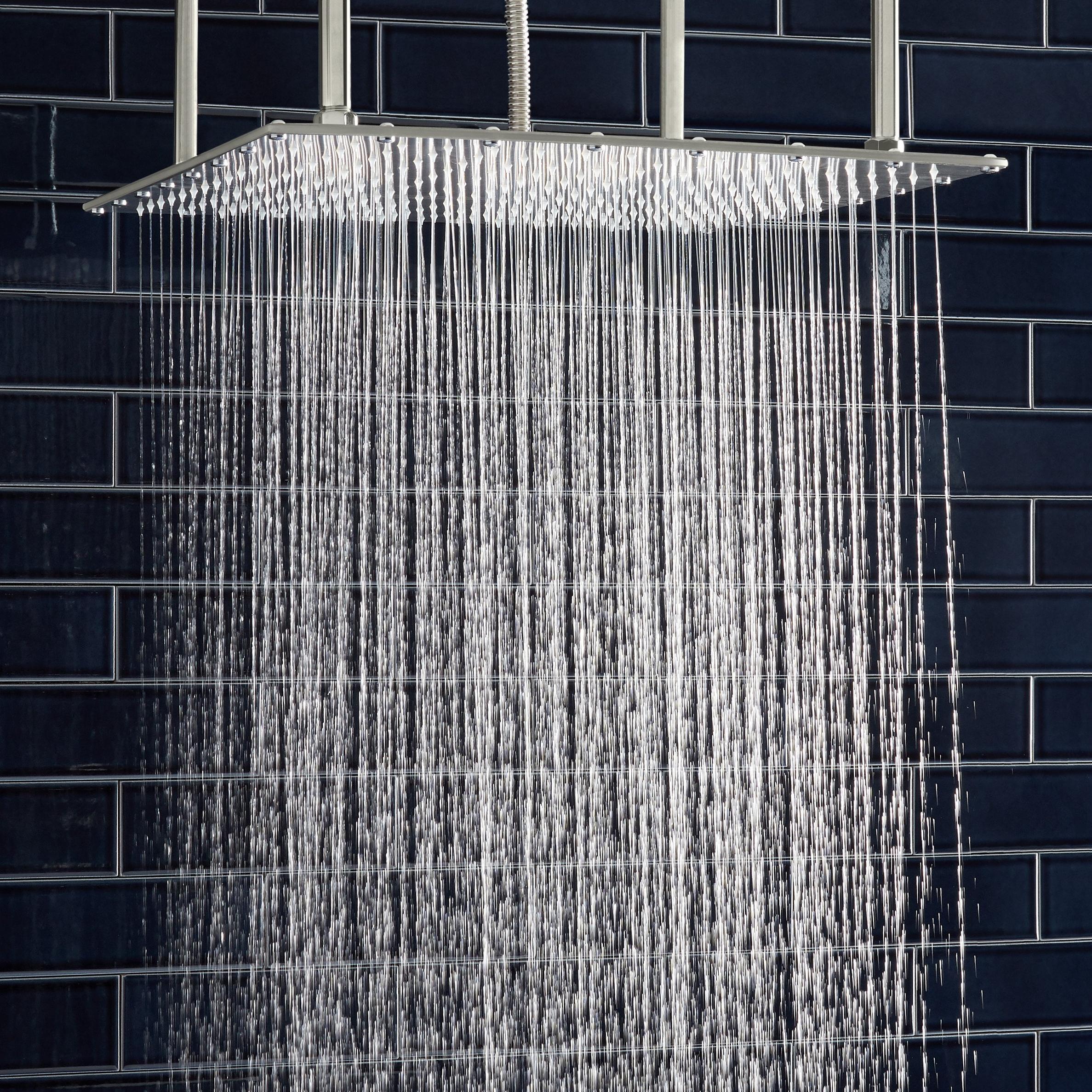 Oversized Square Stainless Steel Shower Head | Signature Hardware