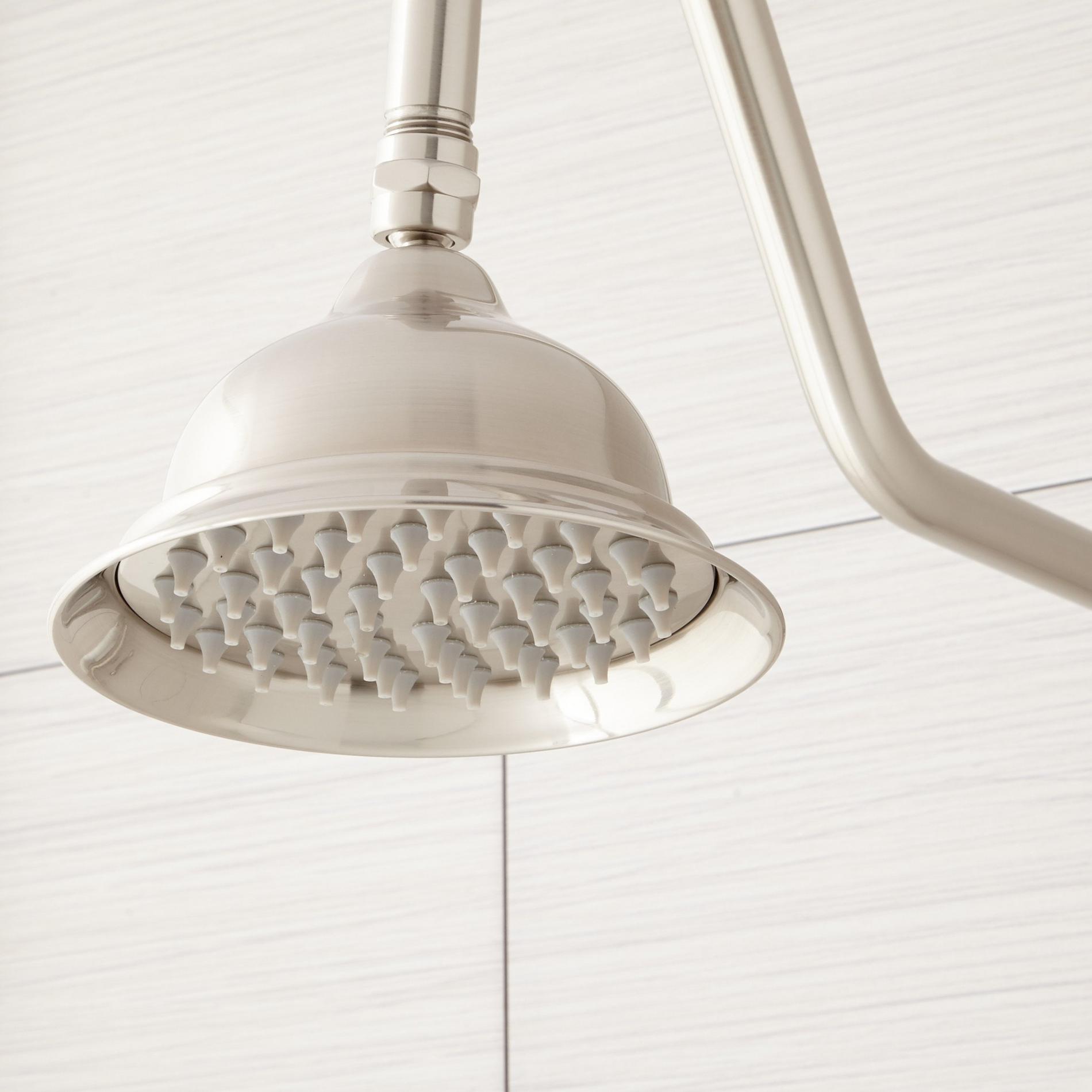Dolwick Exposed Pipe Shower and Tub Faucet - Brushed Nickel | Signature ...