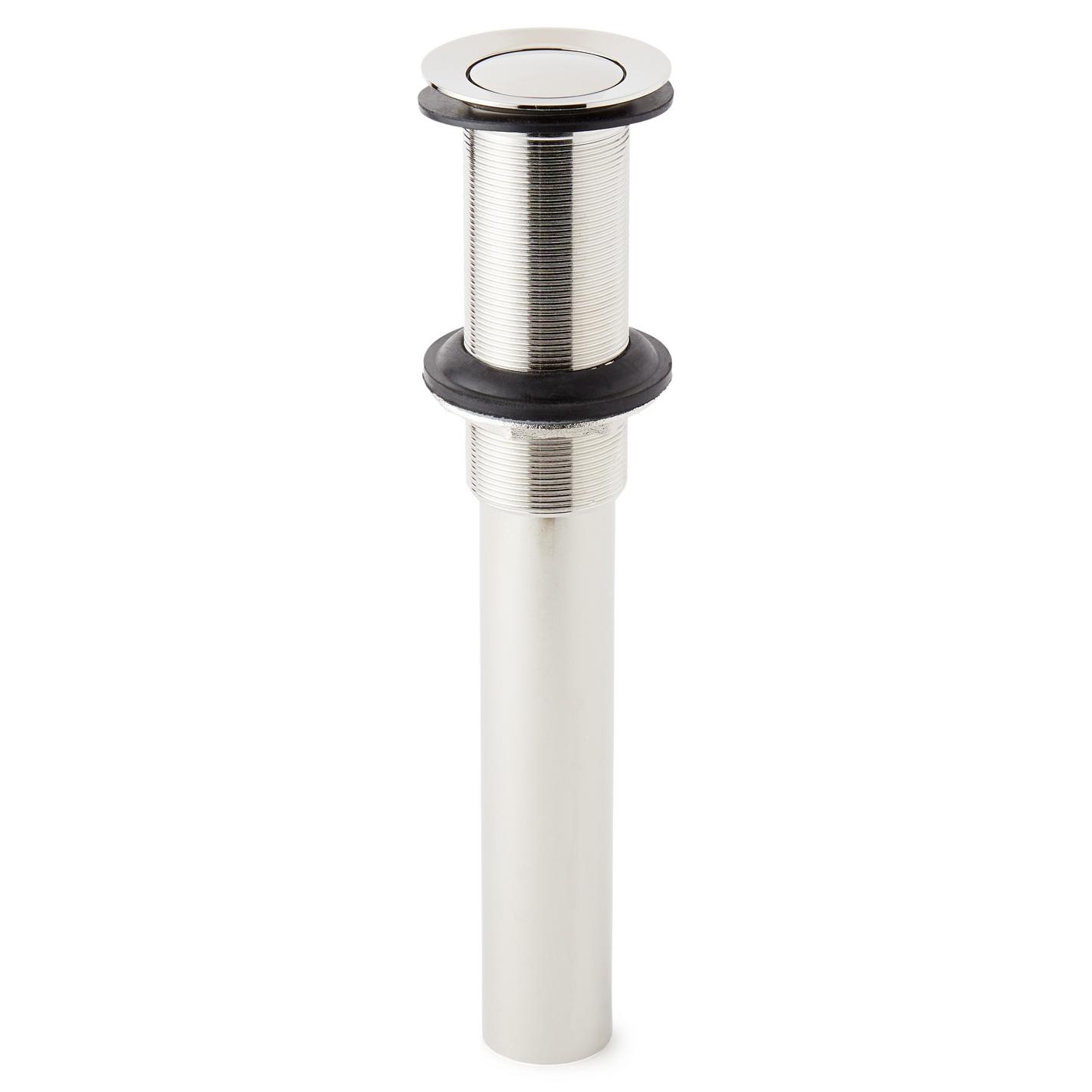 Extended Press Type Pop-Up Bathroom Drain - 1-1/2" | Signature Hardware