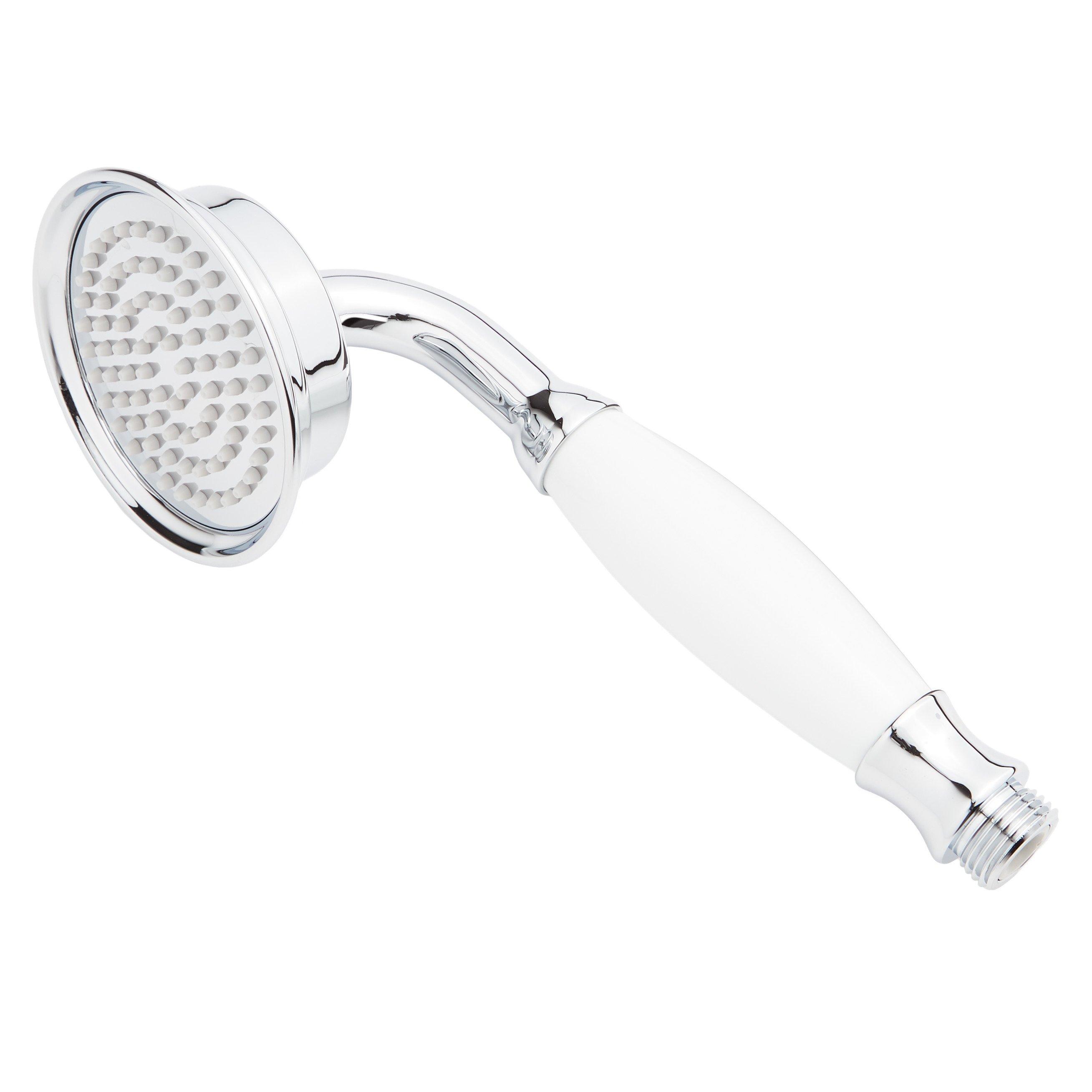 Cooper Hand Shower with Porcelain Handle - Chrome | Signature Hardware