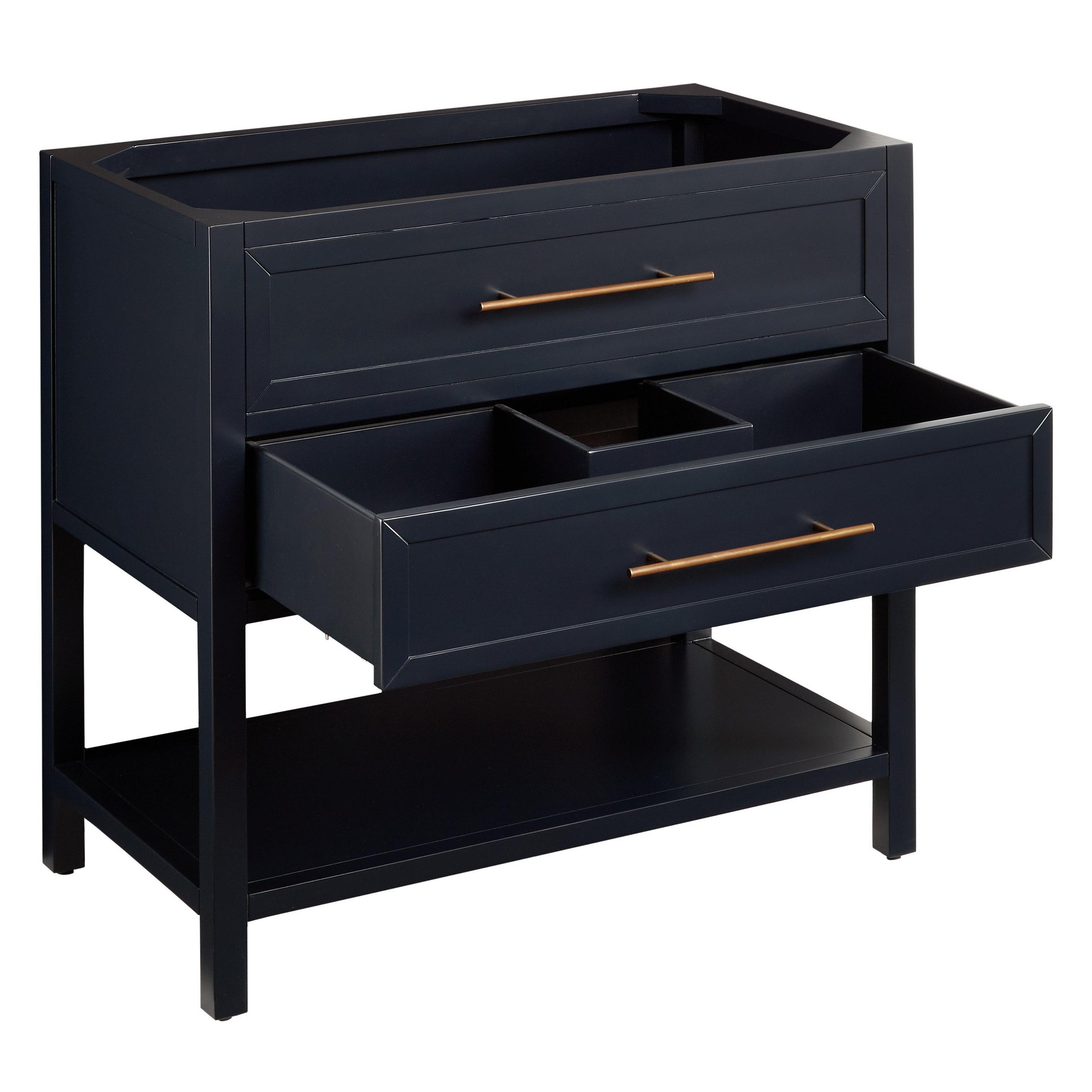 36" Robertson Mahogany Console Vanity - Midnight Navy Blue - Vanity ...
