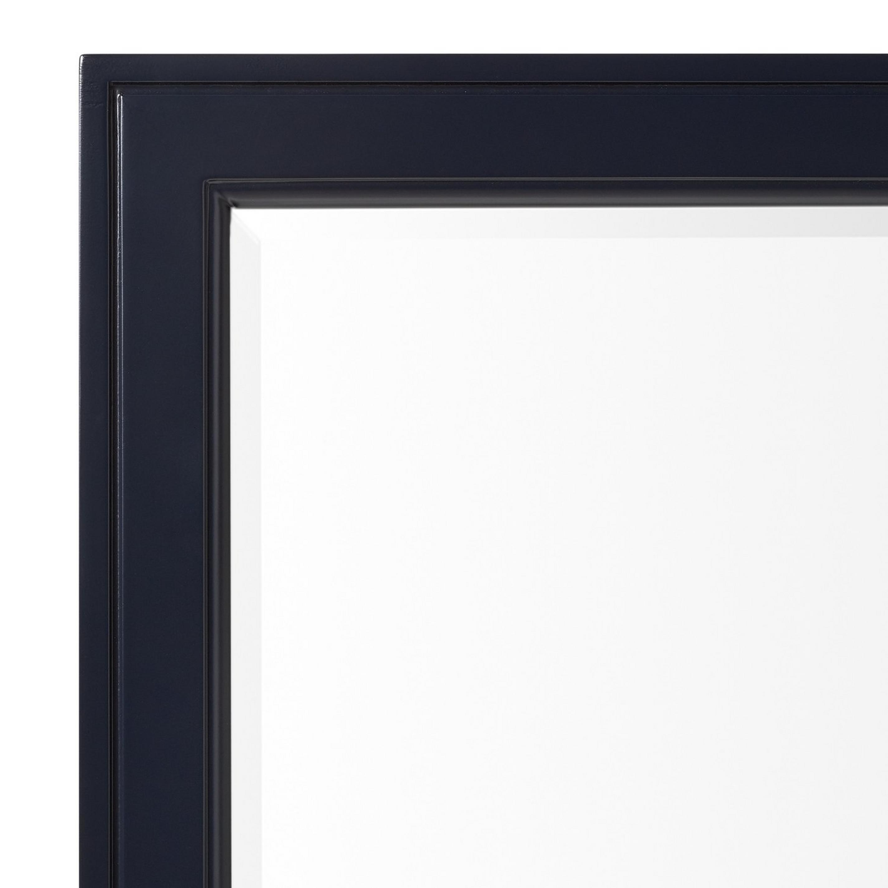 Robertson Mahogany Vanity Mirror- Midnight Navy Blue | Signature Hardware