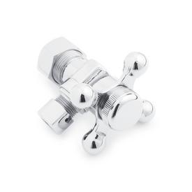 Cross Handle Angle Stop - 5/8" OD x 3/8" OD Compression | Signature ...