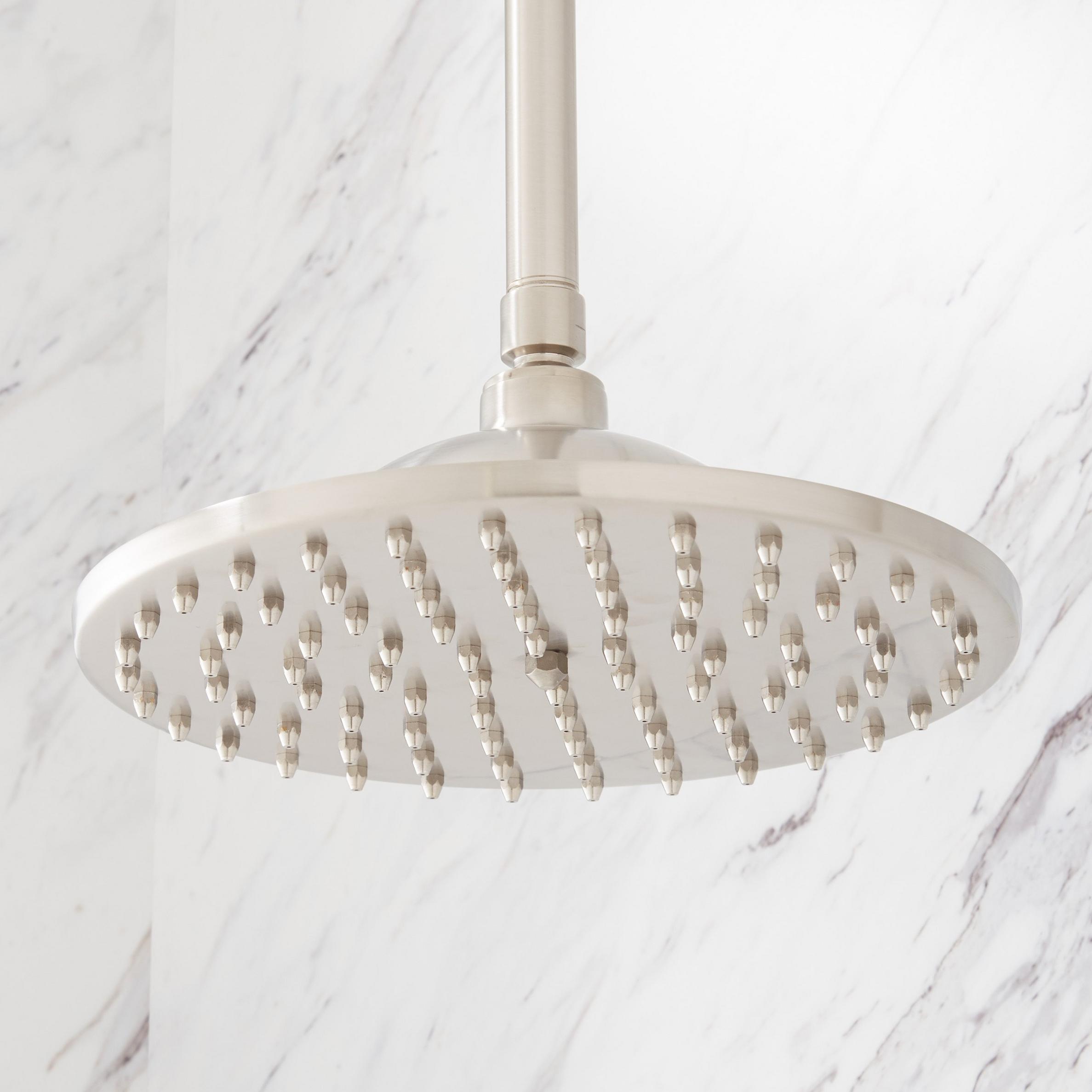 Cooper Shower System with 8" Rainfall Shower and Hand Shower - Brushed ...