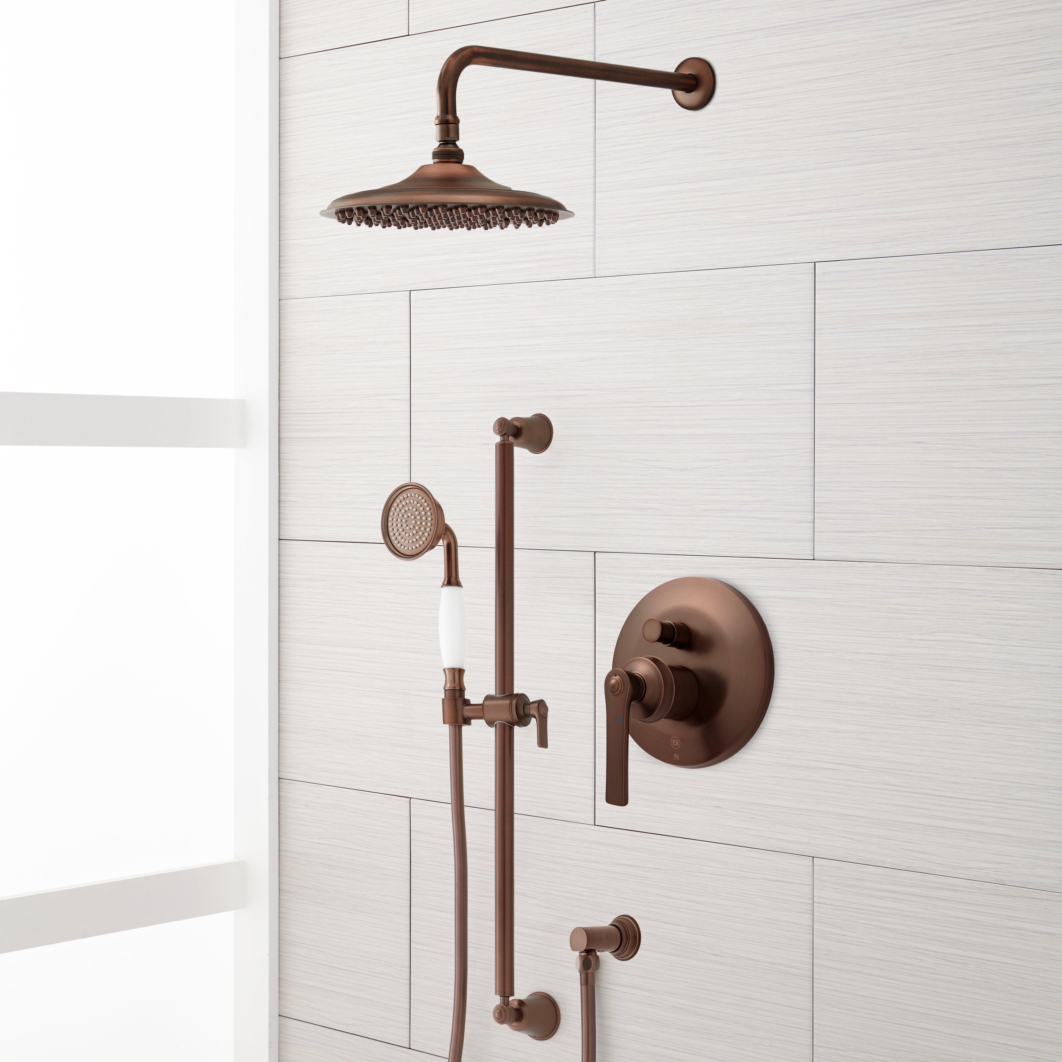 Cooper Shower System with 8" Rainfall Shower and Hand Shower - Oil ...