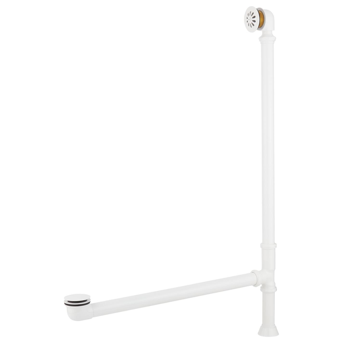 Extended Pop-Up Tub Drain - Swivel Head - Daisy Wheel Overflow - 1-1/2 ...