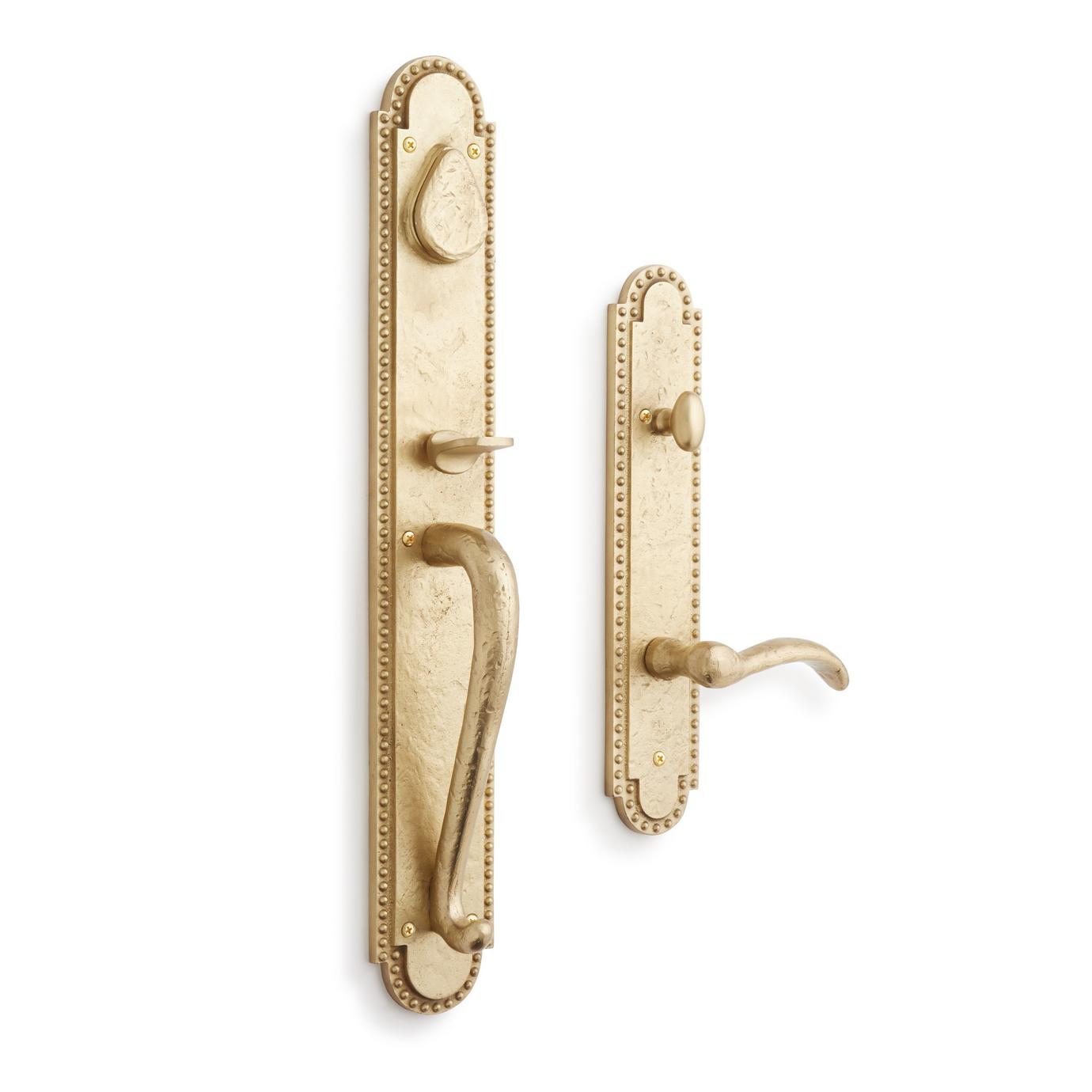 Marconi Solid Brass Entrance Door Set with Round Knob - Dummy ...