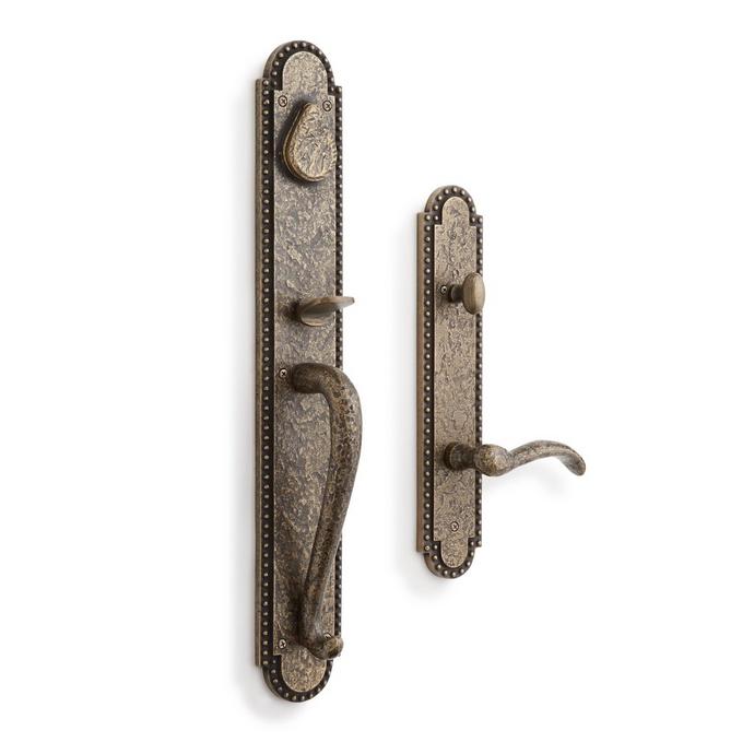 Marconi Solid Bronze Entrance Door Set - Lever Handle - Left Hand ...